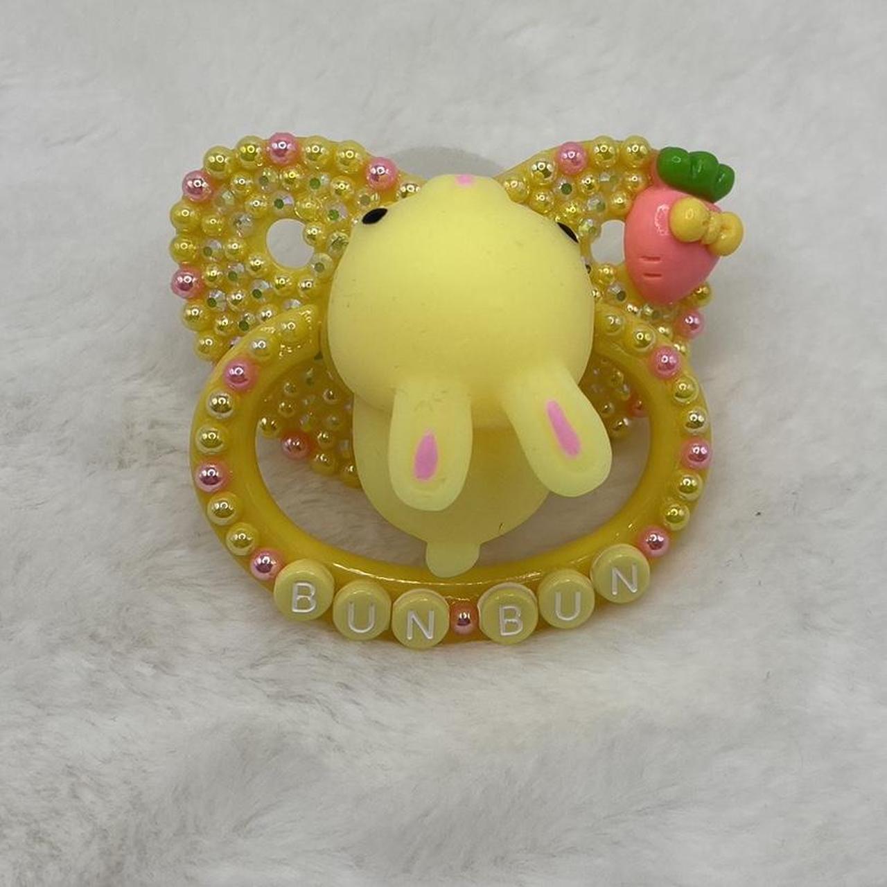 Squishy bunny paci Adult pacifier 18+ Free handle... - Depop