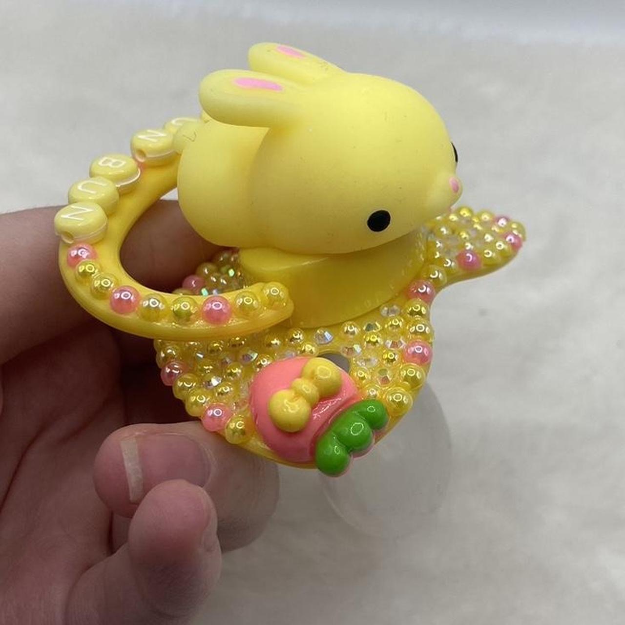 Squishy bunny paci Adult pacifier 18+ Free handle... - Depop