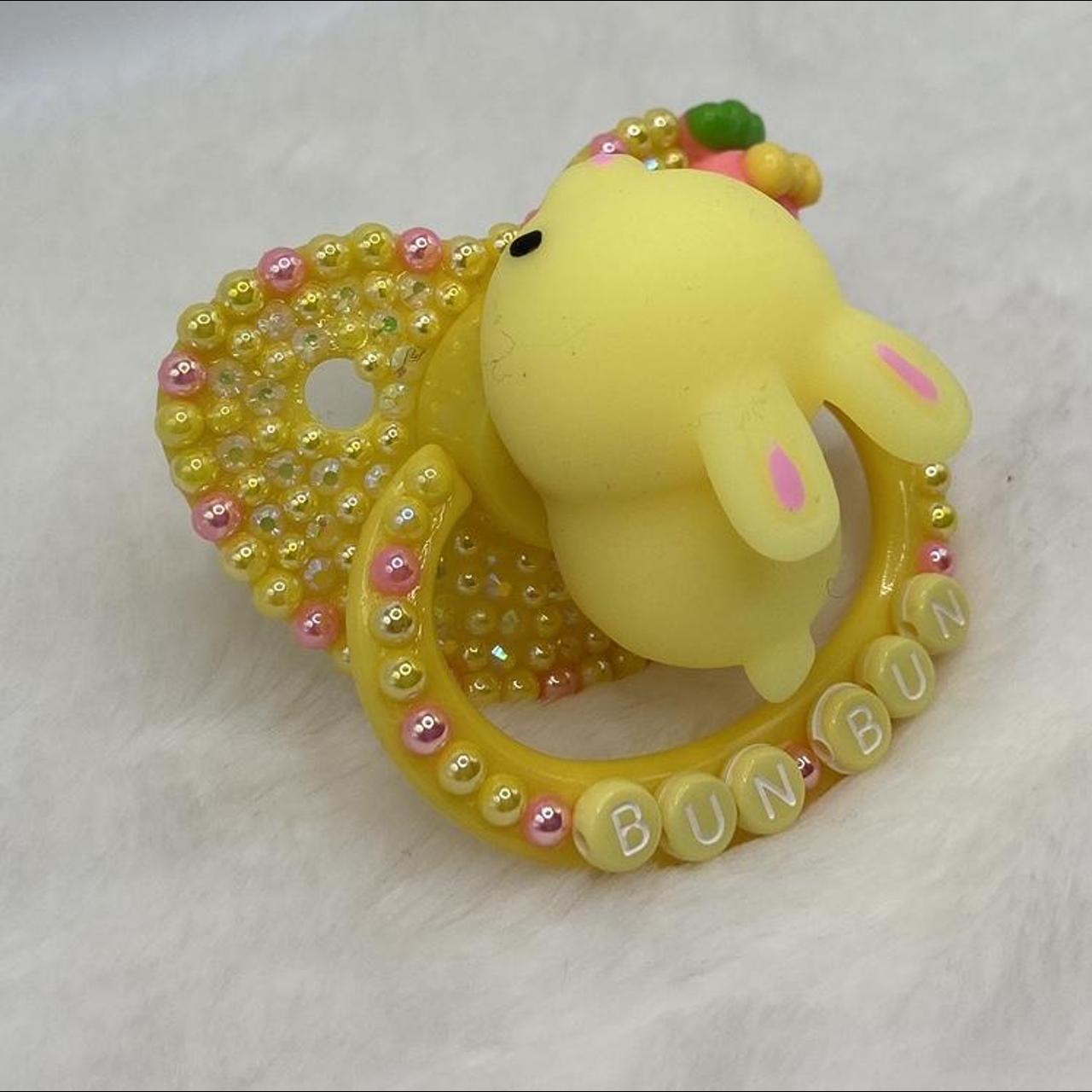 Squishy bunny paci Adult pacifier 18+ Free handle... - Depop
