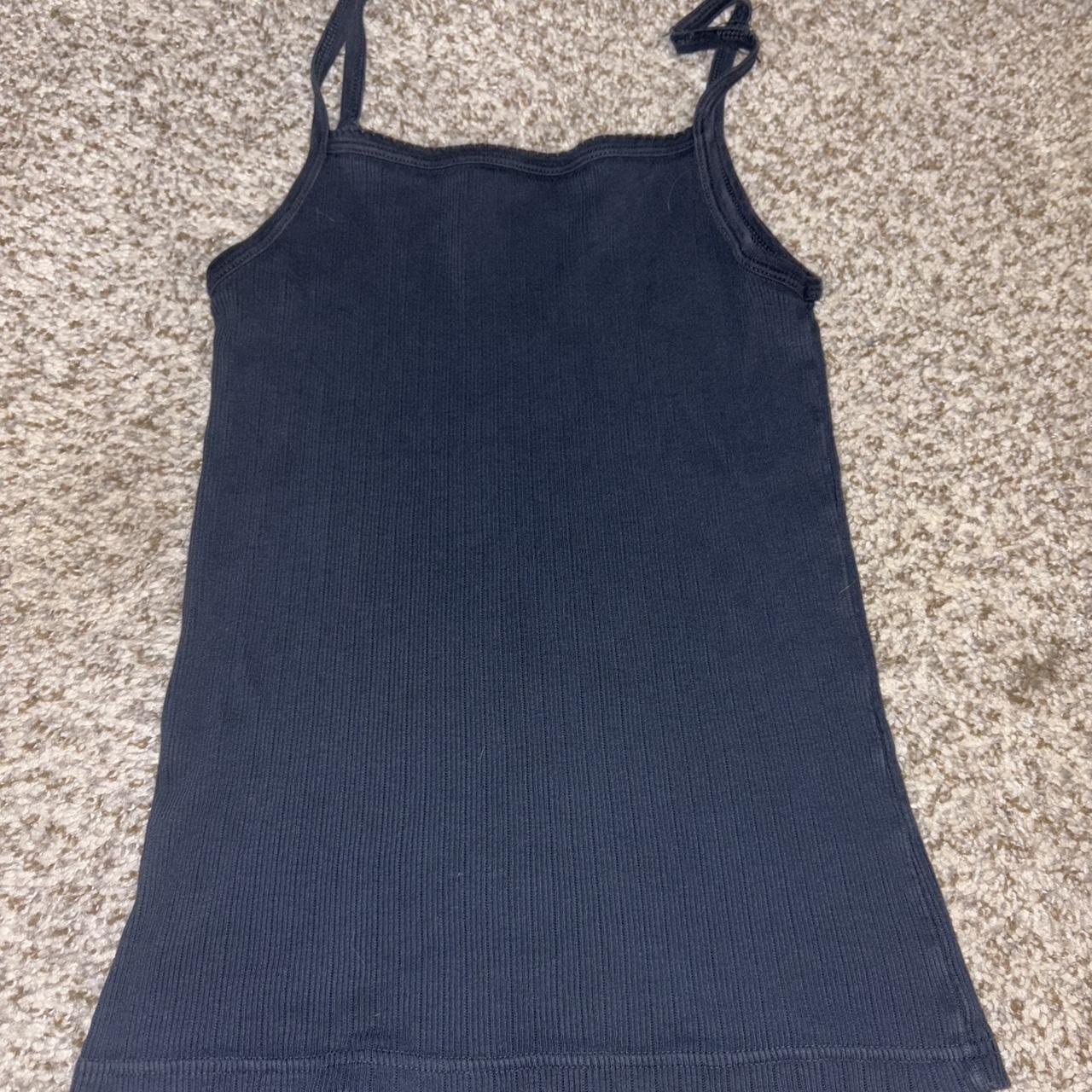 Navy blue brandy melville tank top - Depop