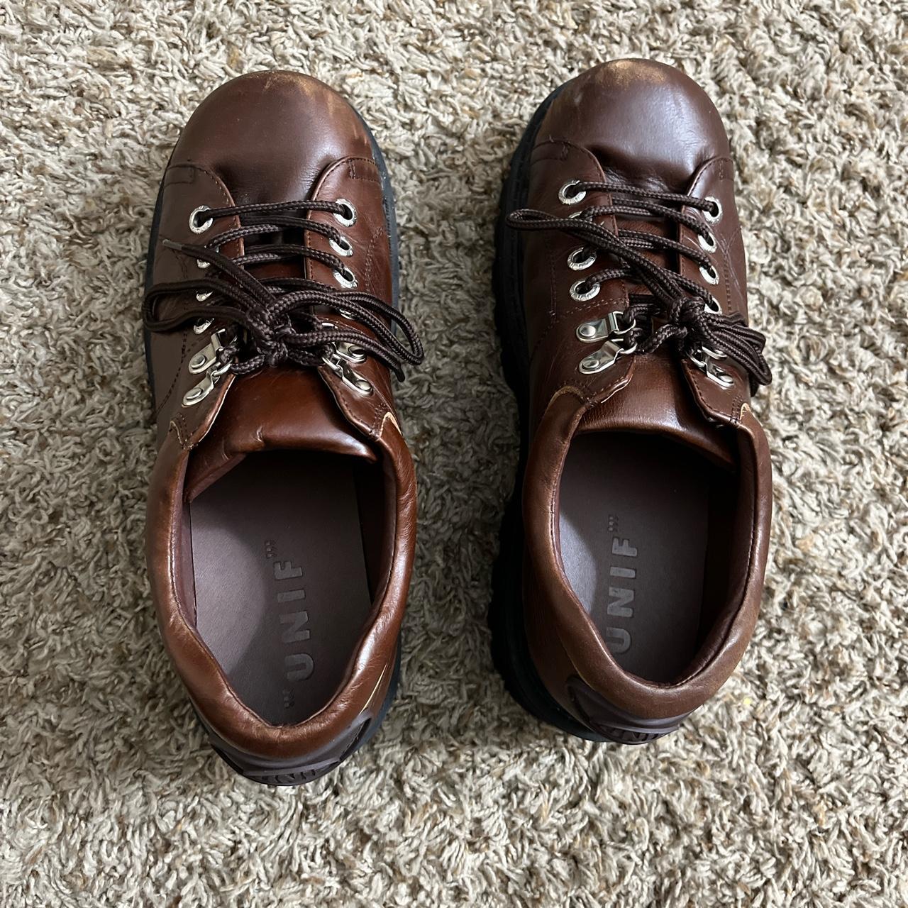 Platform leather shoes Men:9 Women: 11 - Depop