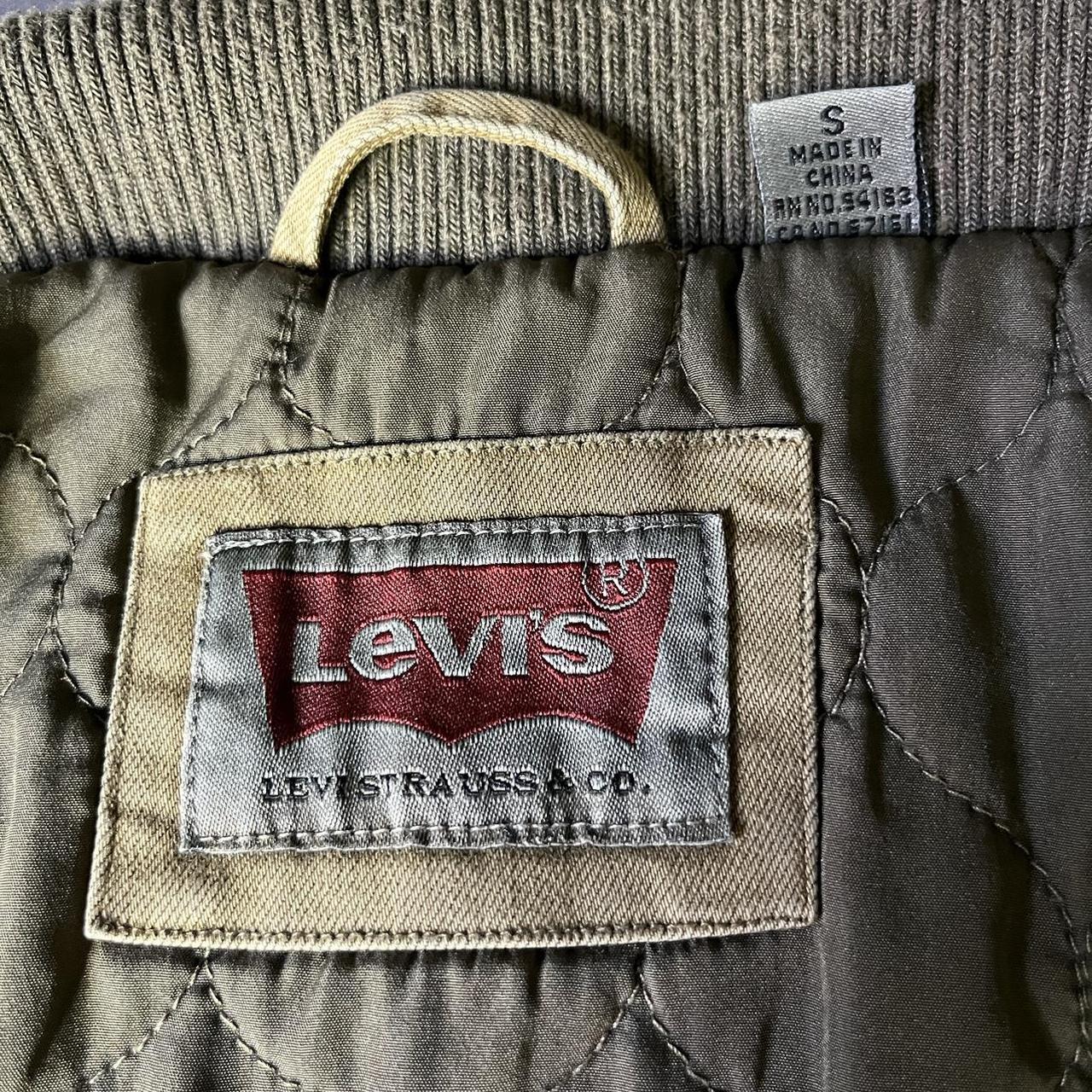 levis mens tan jacket. super thick and warm, perfect... - Depop