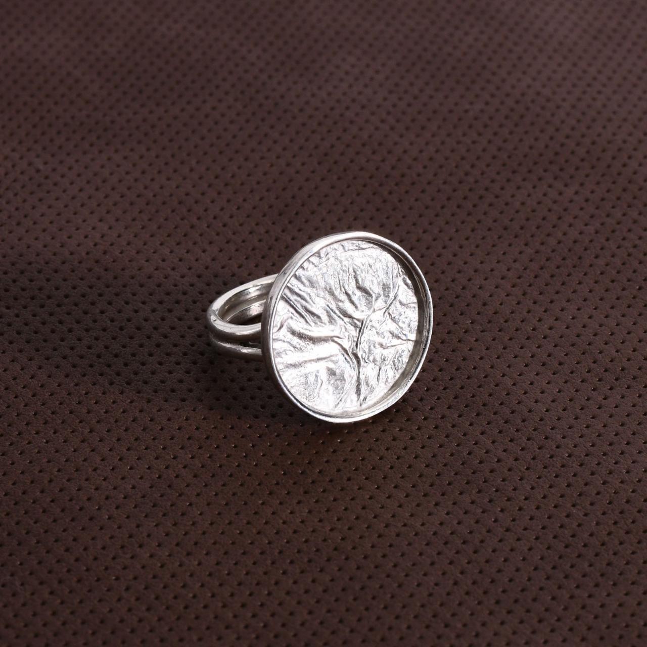 Sterling Silver Ring - (A353) - Size 10 - Solid... - Depop