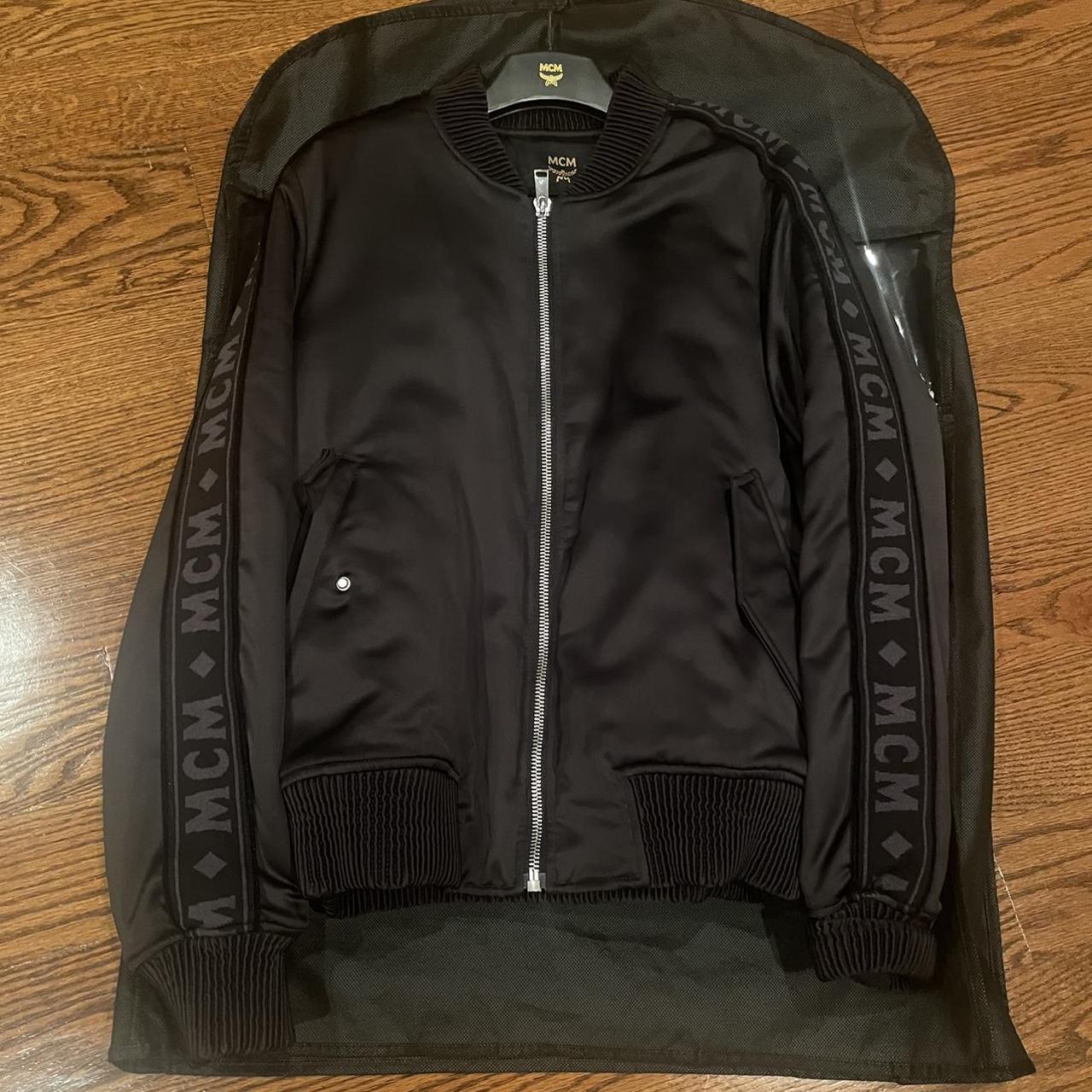 Large MCM bomber jacket (fits medium/ slim large)... - Depop