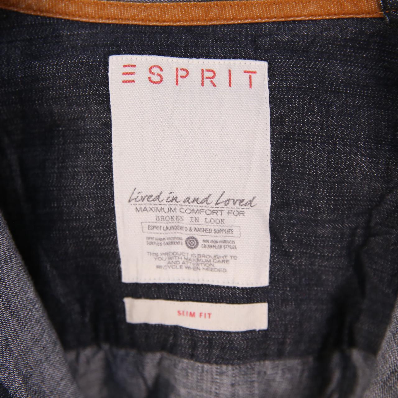 Vintage Sprit Shirt Sprit 90's Shirt Denim Long... - Depop