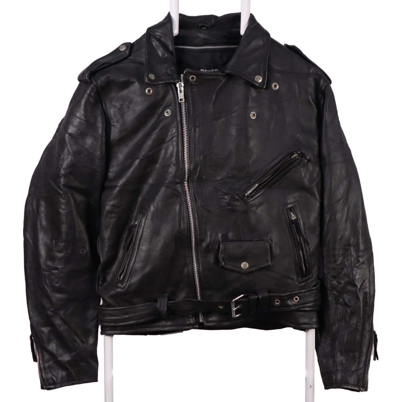 Vintage First Genuine Leather Leather Jacket First... - Depop