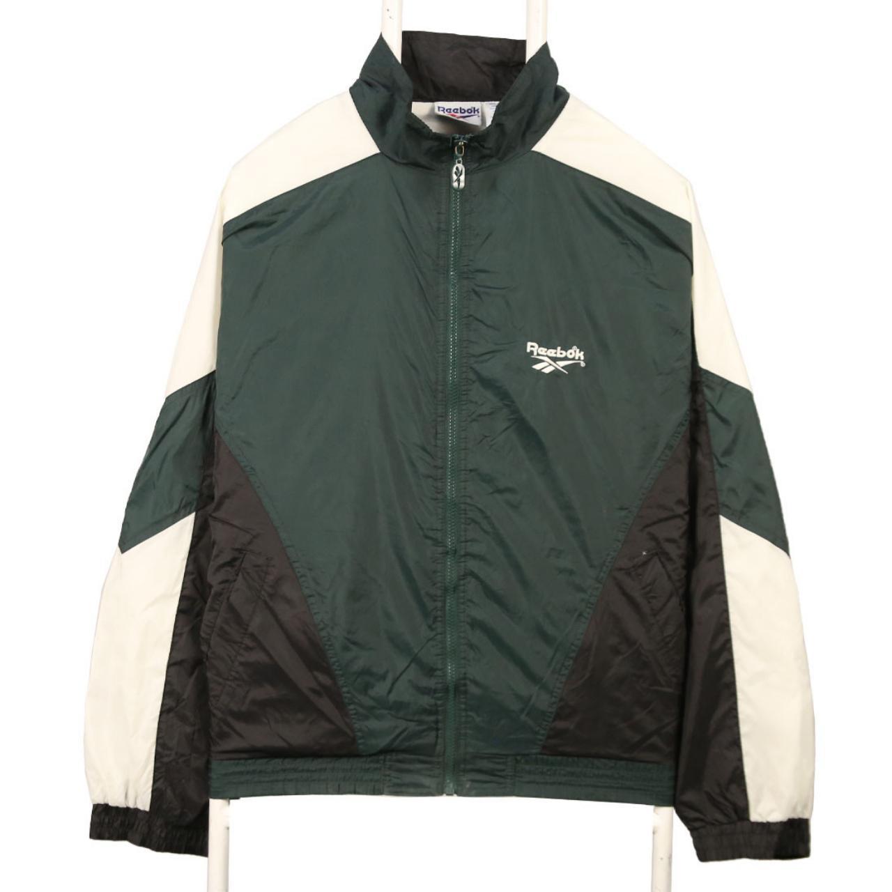 Vintage Reebok Windbreaker Jacket Reebok 90's... - Depop