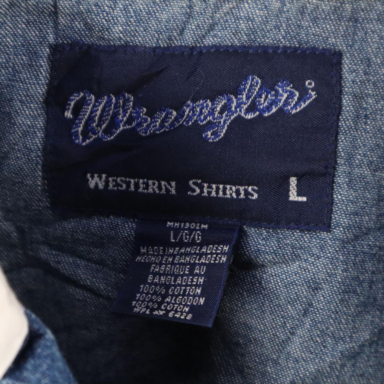 Vintage Wrangler Shirt Wrangler 90's Shirt Printed... - Depop