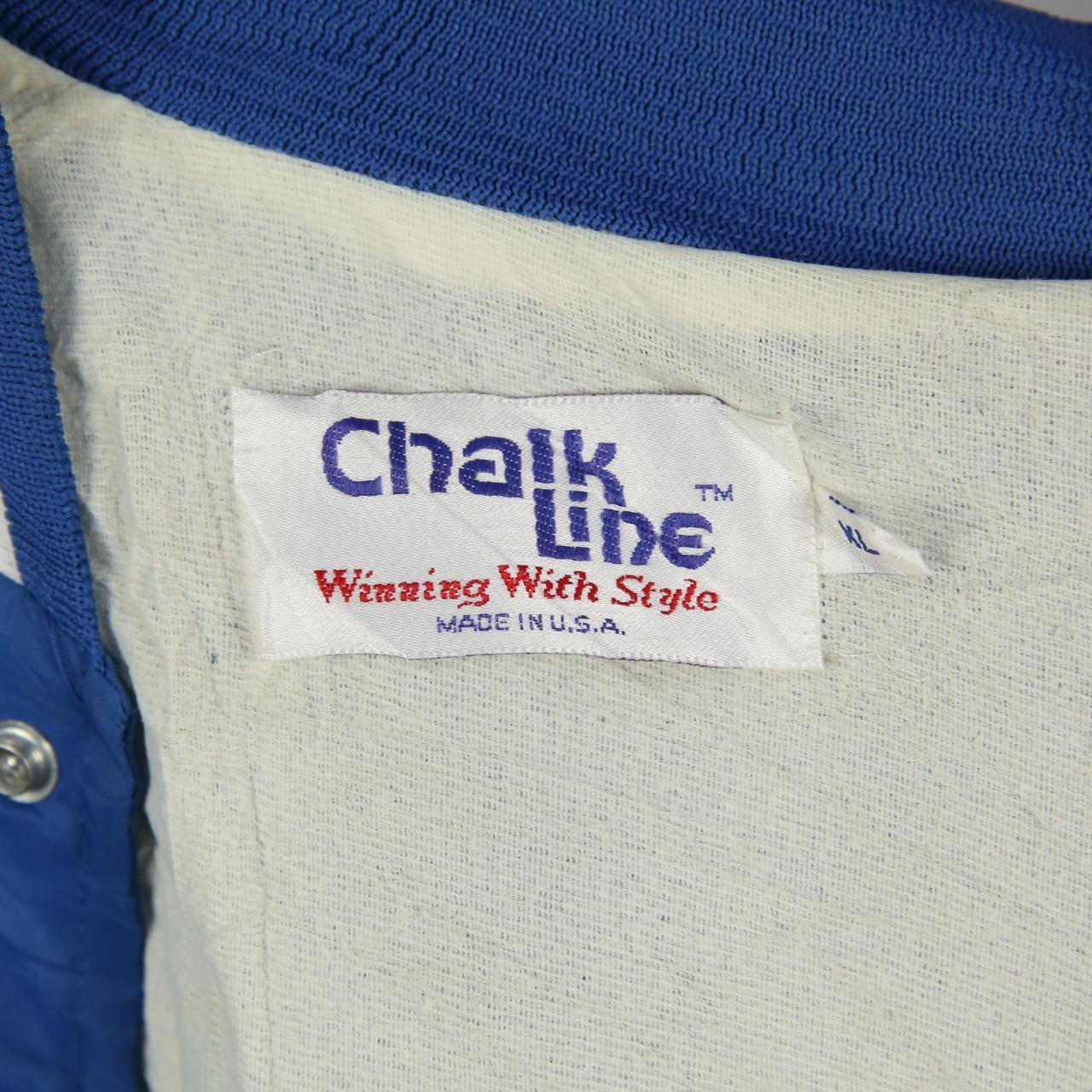 Vintage Chalk Line Bomber Jacket Chalk Line 90's... - Depop