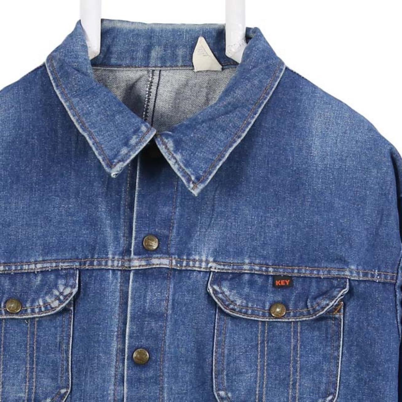 Vintage KEY Denim Jacket KEY 90's Denim... - Depop