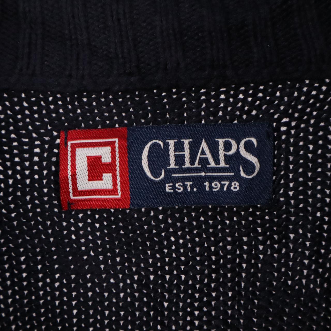 Vintage Chaps Jumper Chaps 90's Jumper Embroidered... - Depop