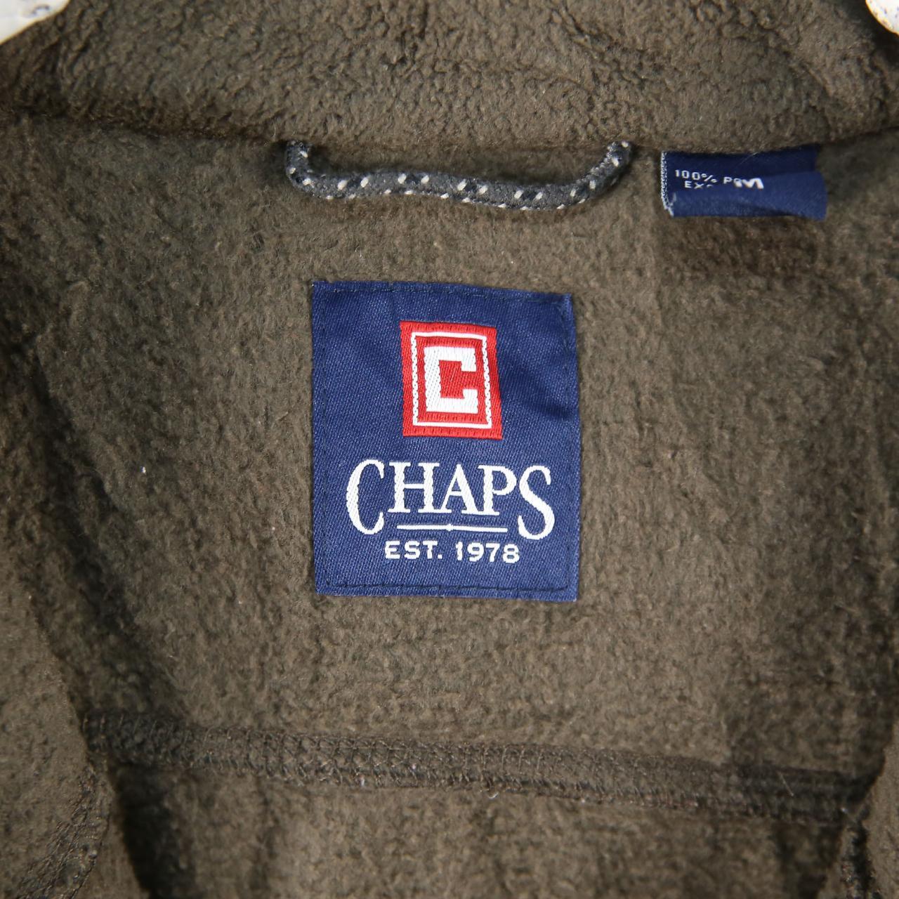Vintage Chaps Fleece Chaps 90's Fleece Zip Up Long... - Depop