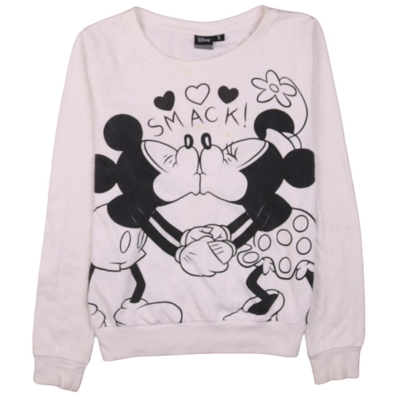 Disney 90's Mickey & Minnie Mouse Crew Neck... | Depop