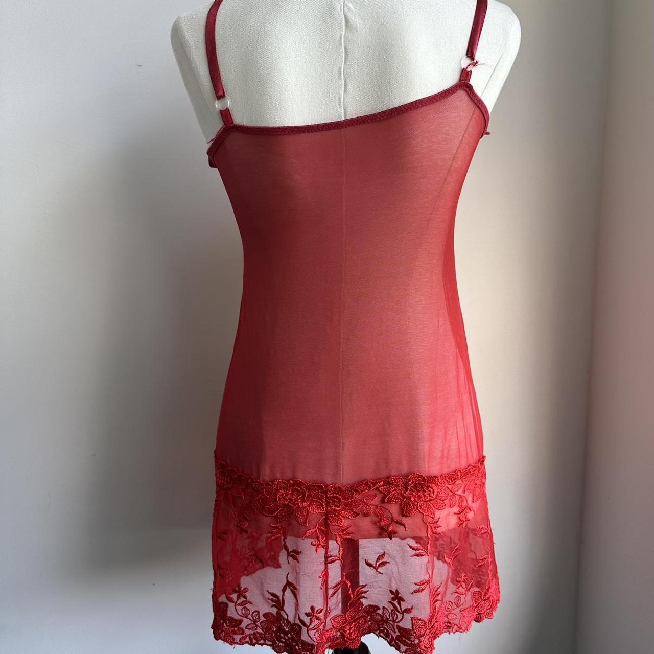 Red Lacey Mini Dress Stretchy And So Beautiful And Depop