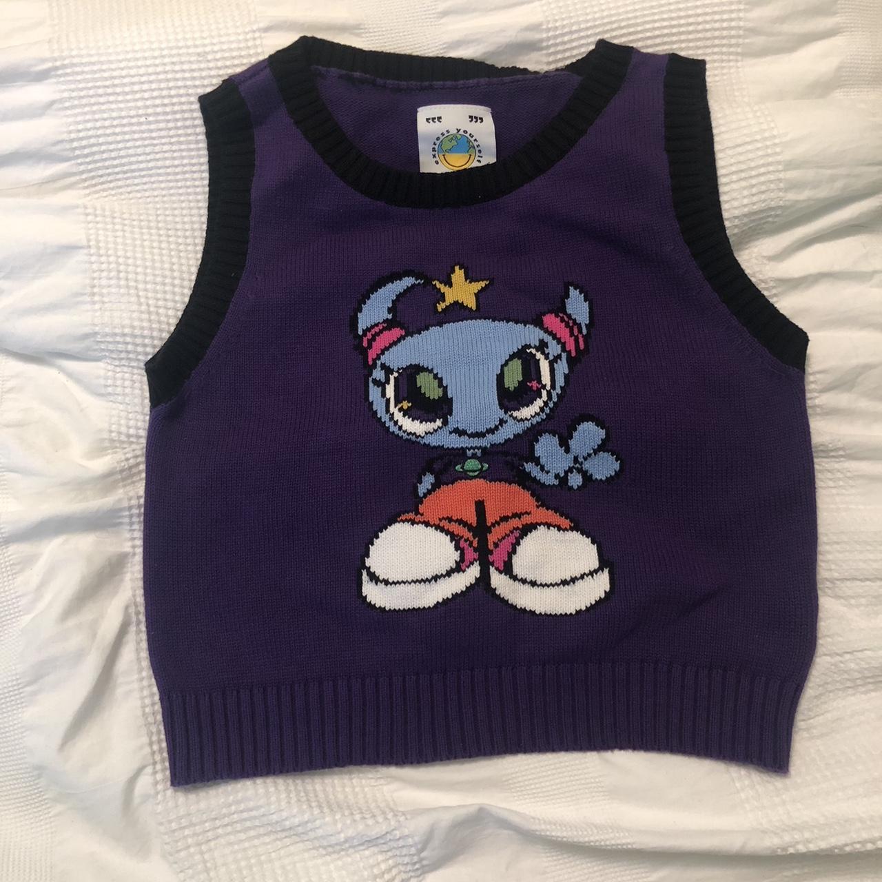 authentic unif alien sweater vest #unif #y2k - Depop