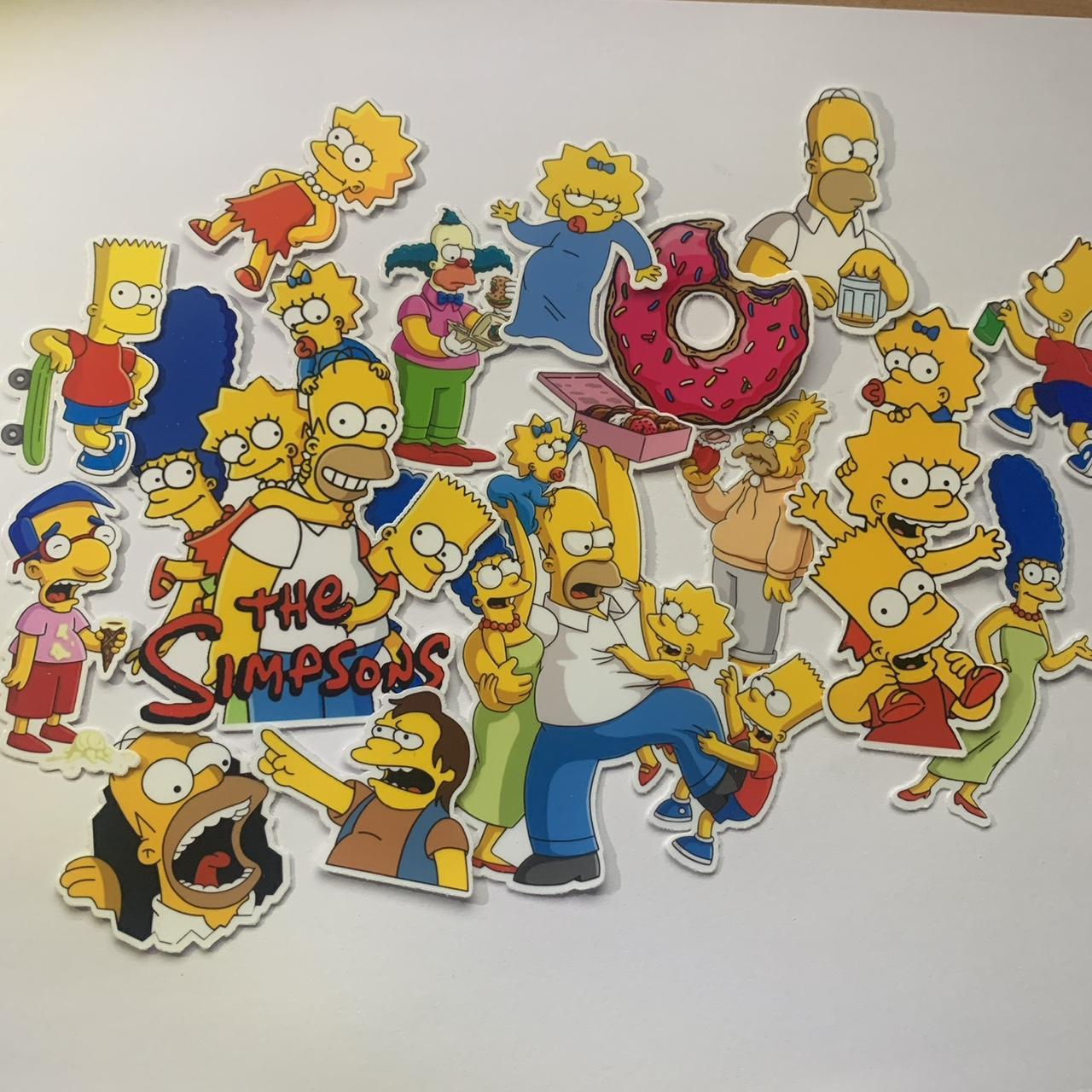 15 x simpsons stickers - waterproof high quality... - Depop