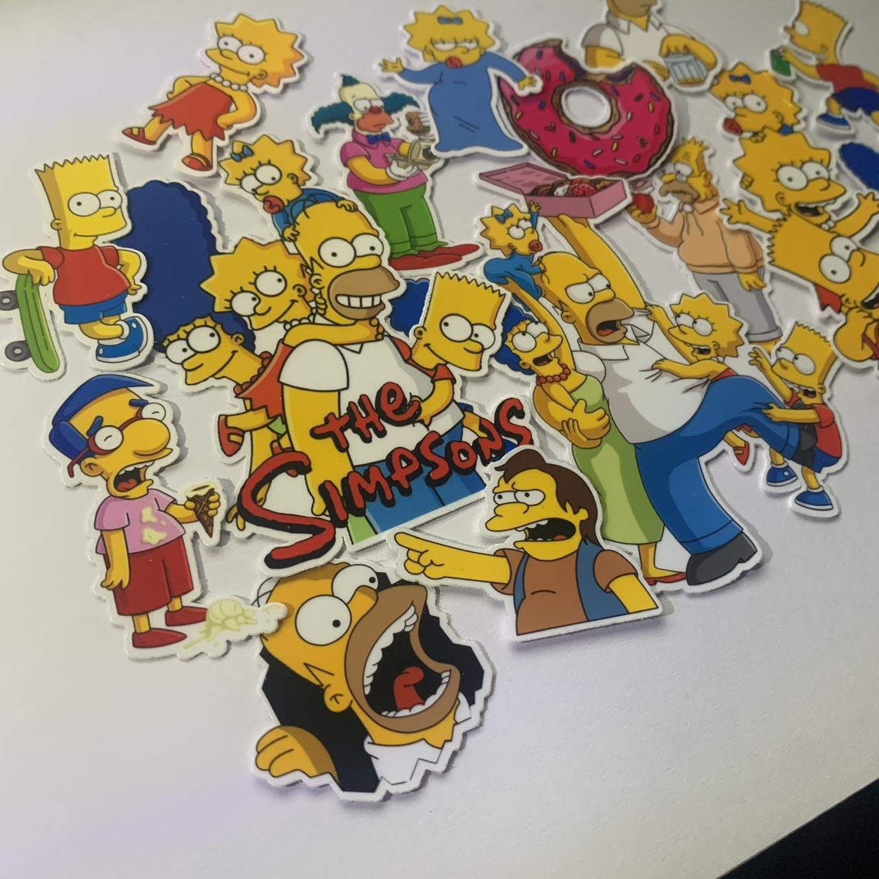 15 x simpsons stickers - waterproof high quality... - Depop