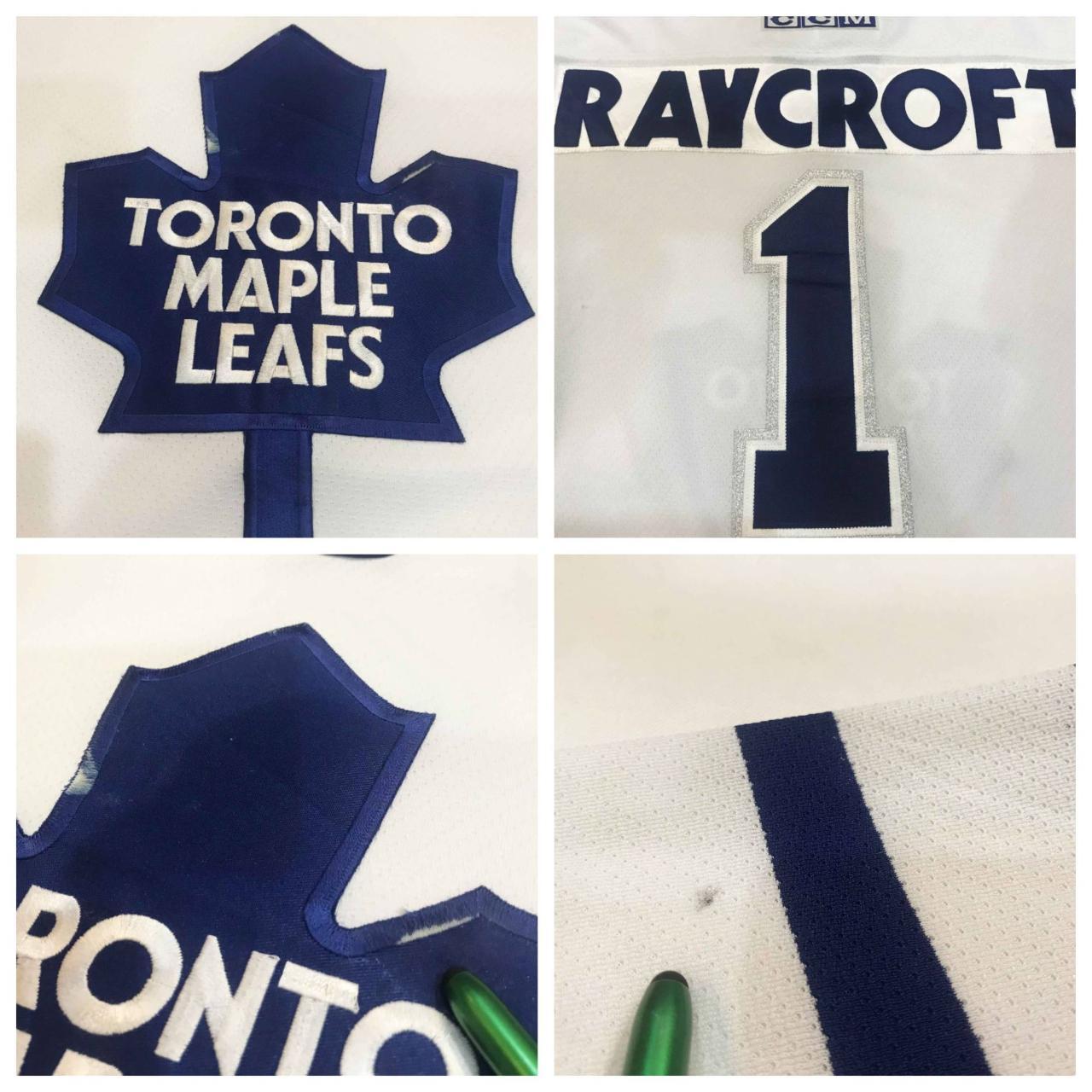 CCM Toronto Maple Leafs ANDREW RAYCROFT #1 NHL... - Depop