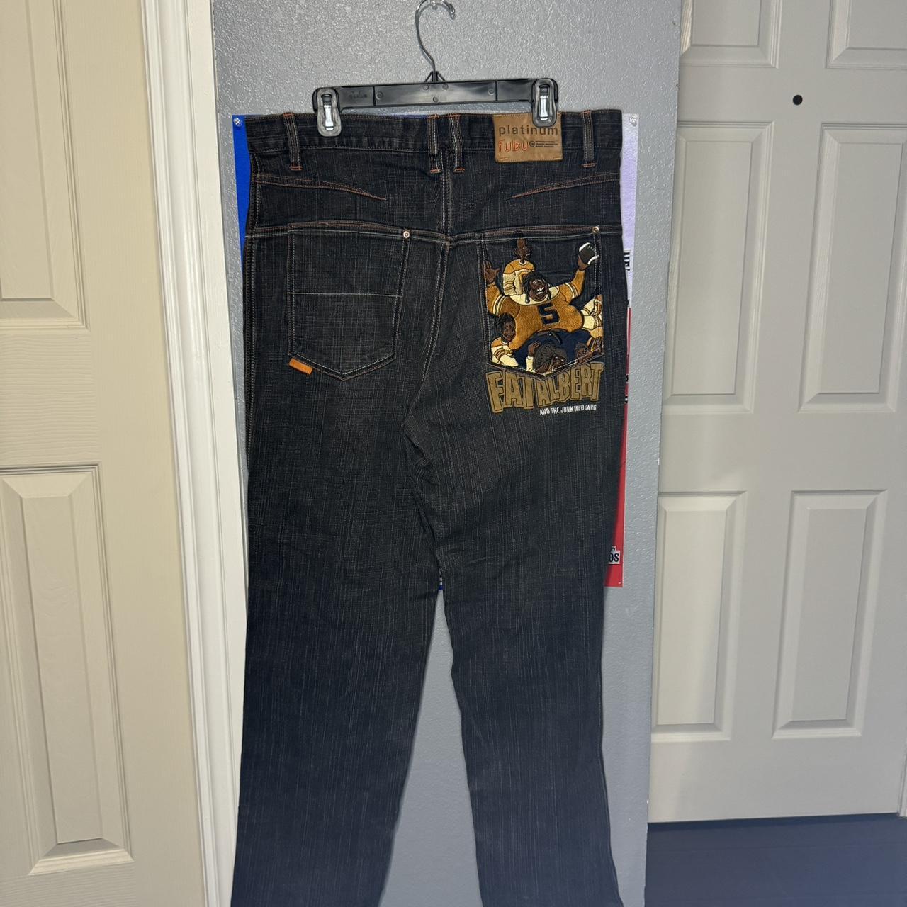 Fubu Platinum Fat Albert Back Hit Baggy Jeans #Fubu... - Depop