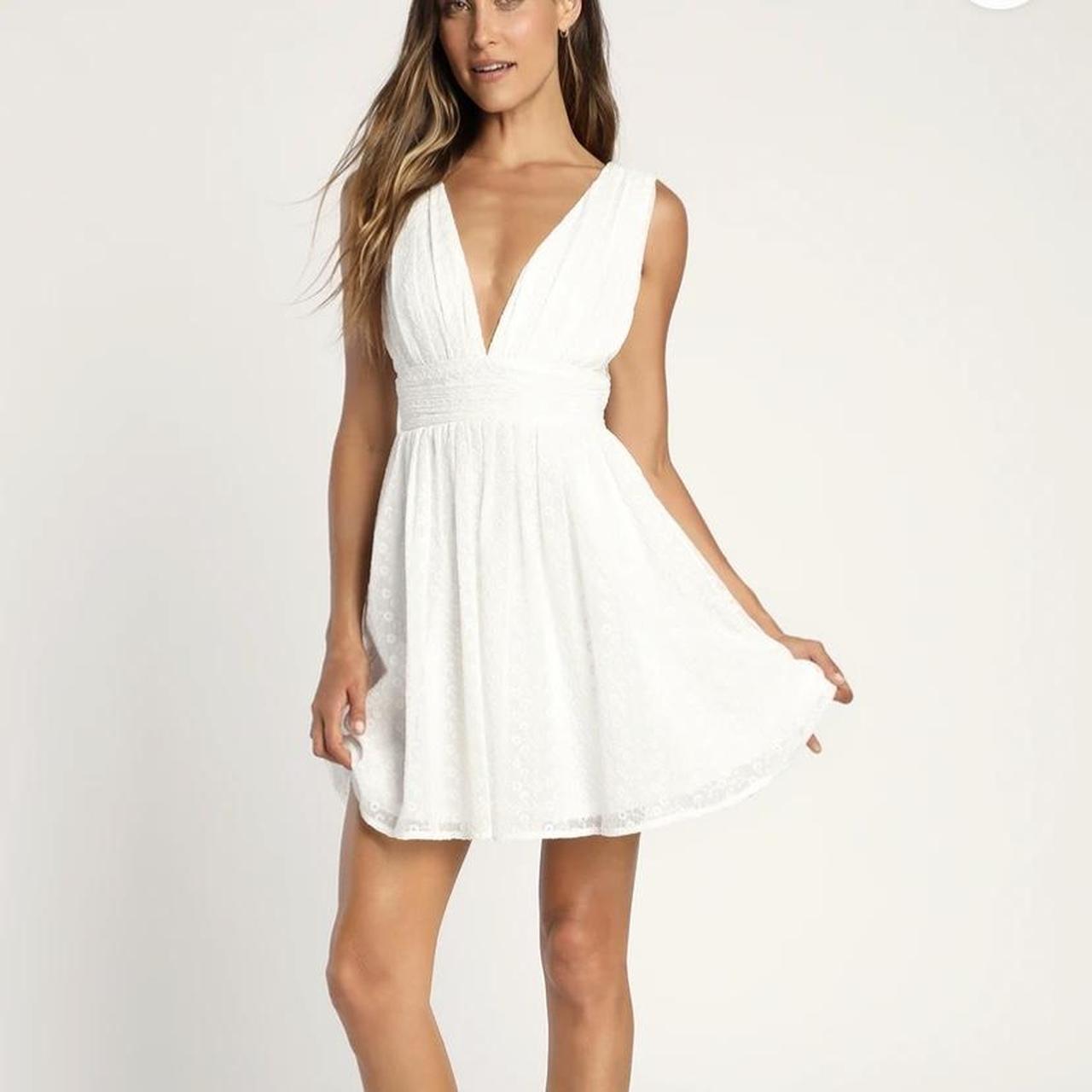 Lulus Women's White Dress | Depop