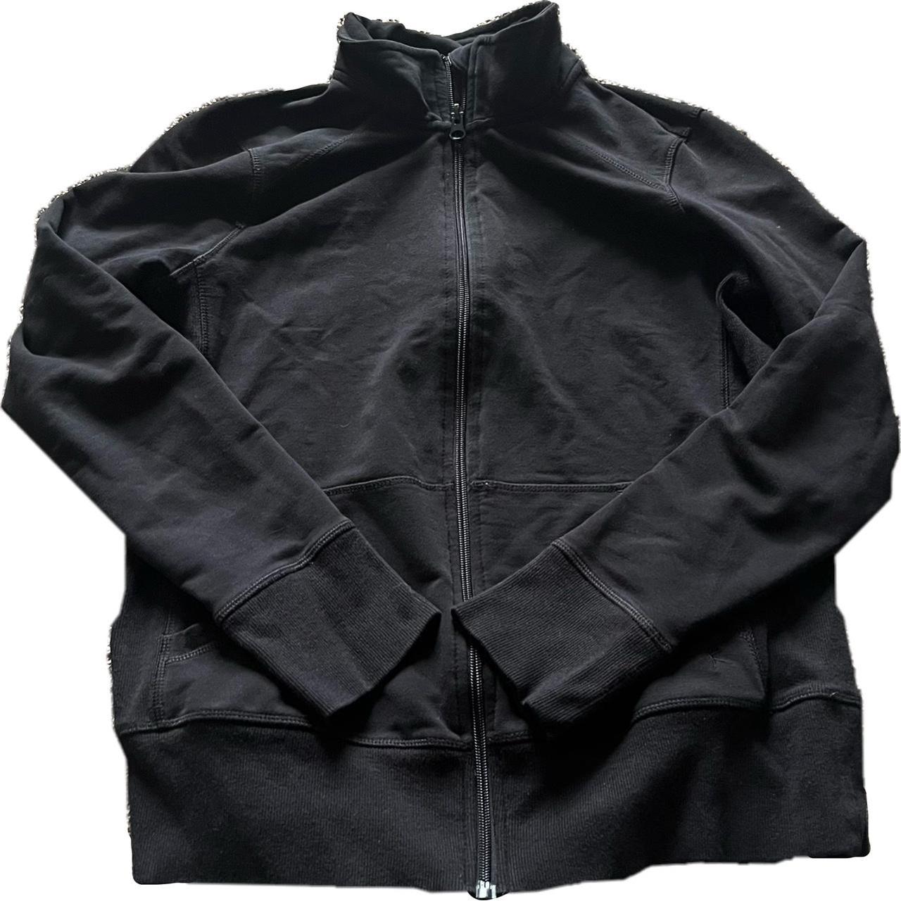 super cute black zip up jacket! ️⭐️ • size medium... - Depop