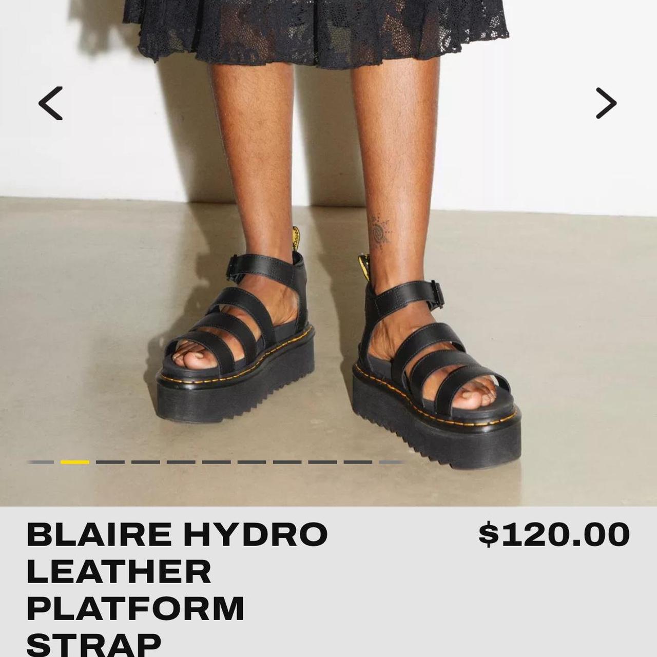 Doc Martens platform sandals “Blaire Hydro Leather... | Depop