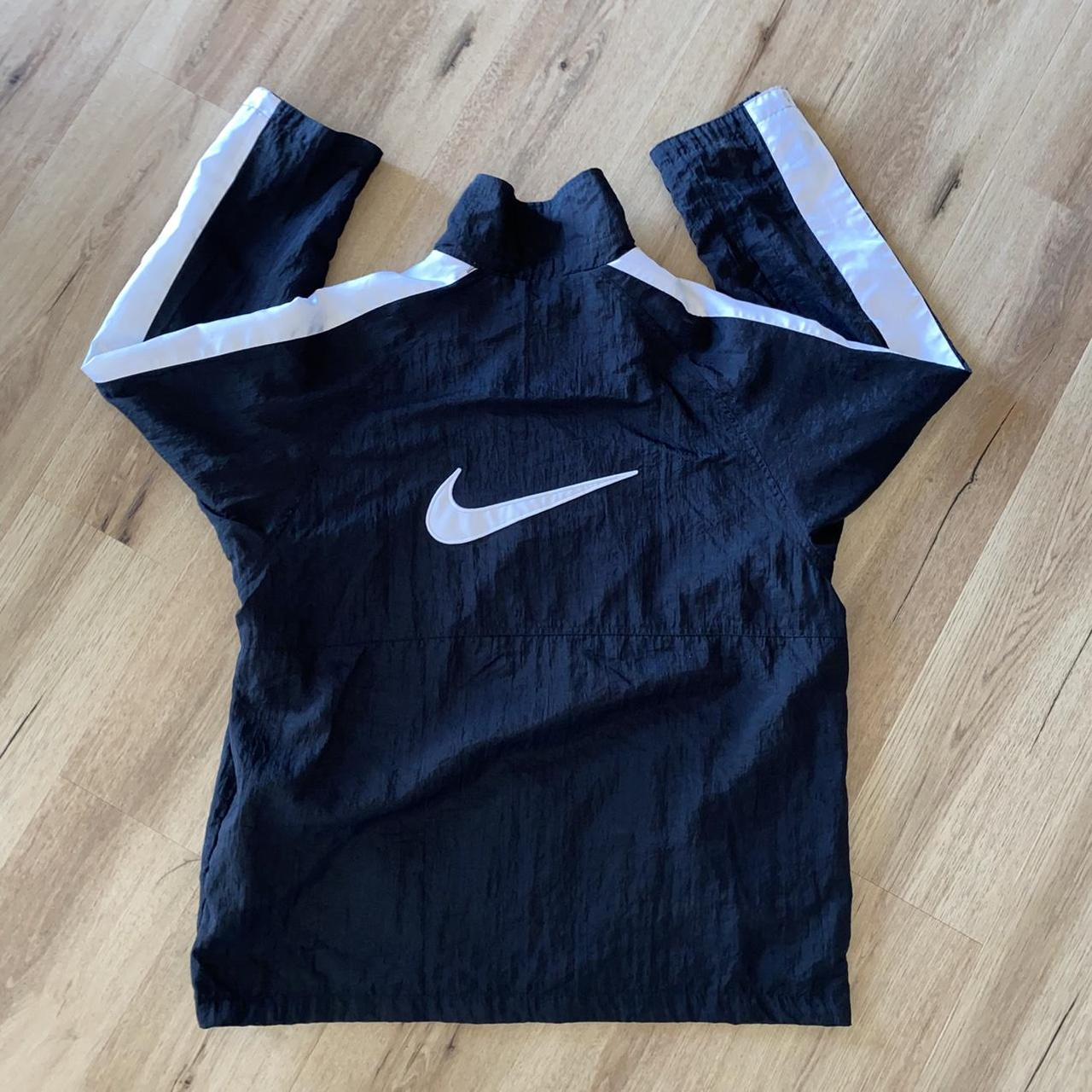 Nike Air Vintage 90s Zip / Button Up Collared... - Depop