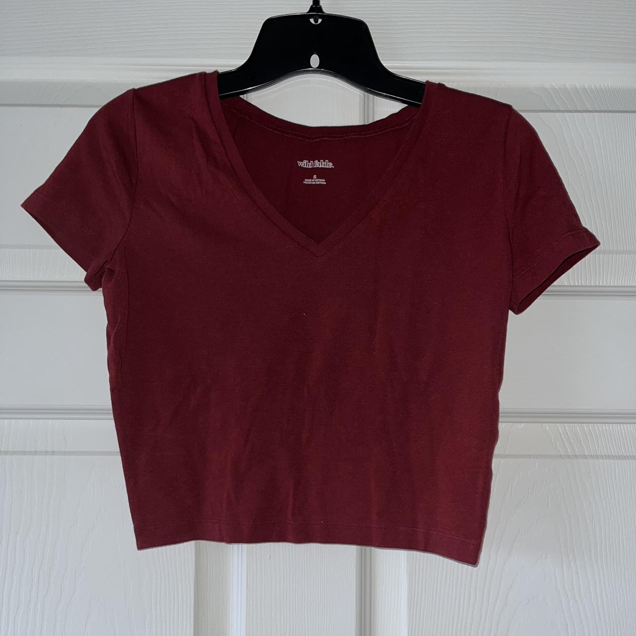 plain red top | target - wild fable | size S fits... - Depop