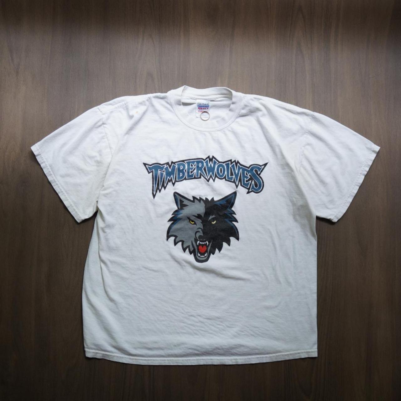 Early 2000's Timberwolves front and back graphic... - Depop