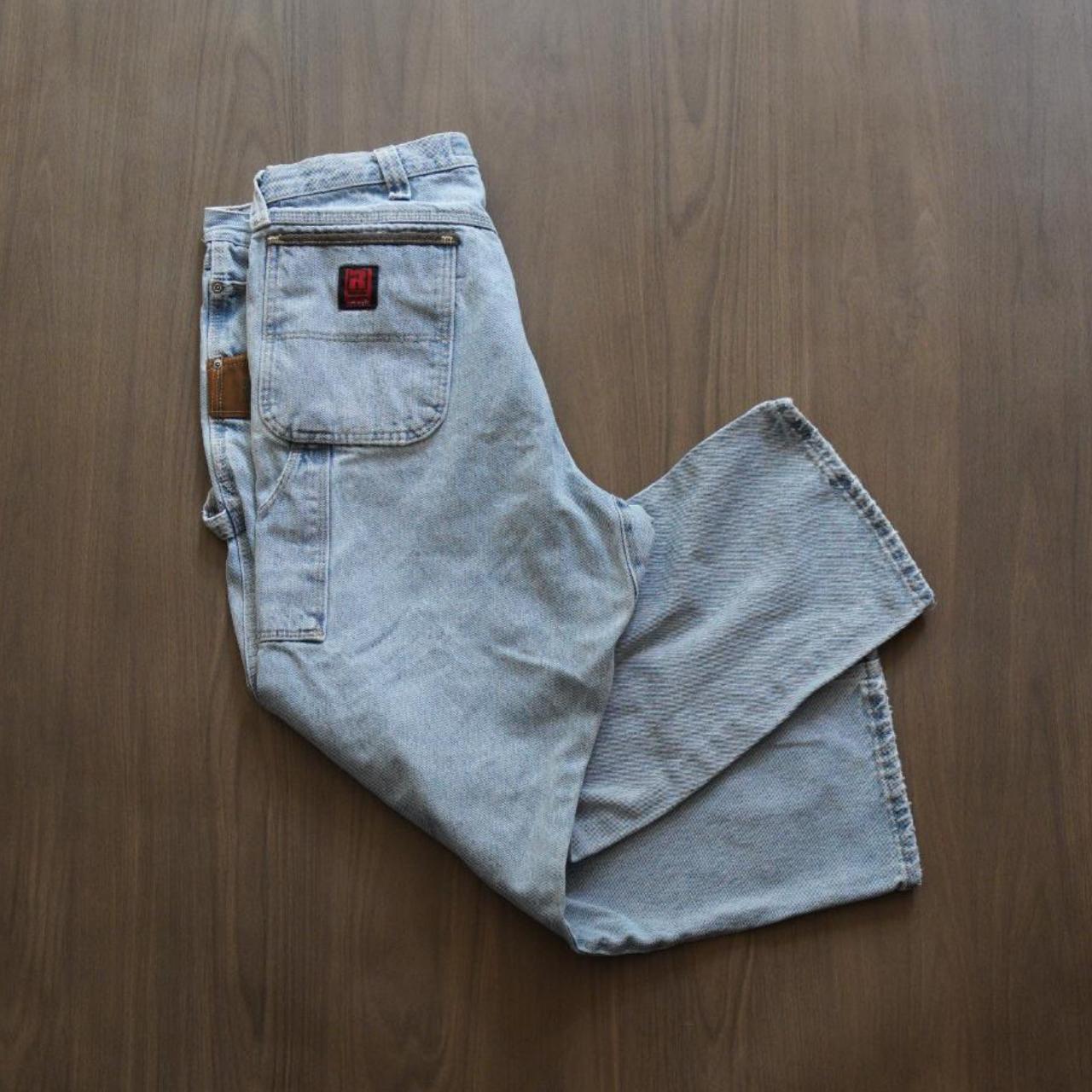 Vintage Wrangler Jeans Ridge Workwear line. Nice... - Depop