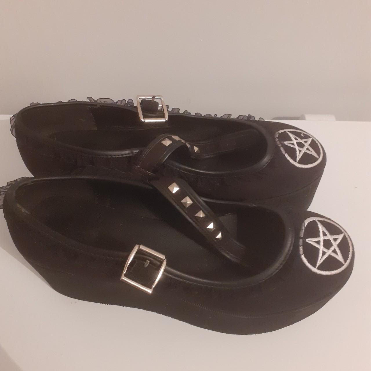 Demonia pentagram shoes Worn a handful of times but... - Depop