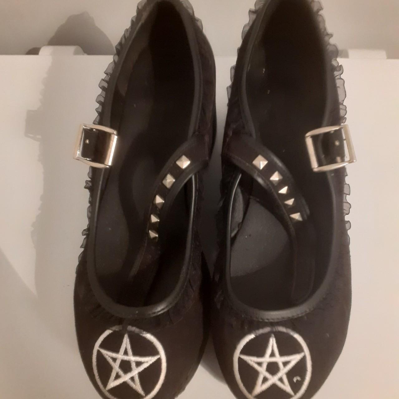 Demonia pentagram shoes Worn a handful of times but... - Depop