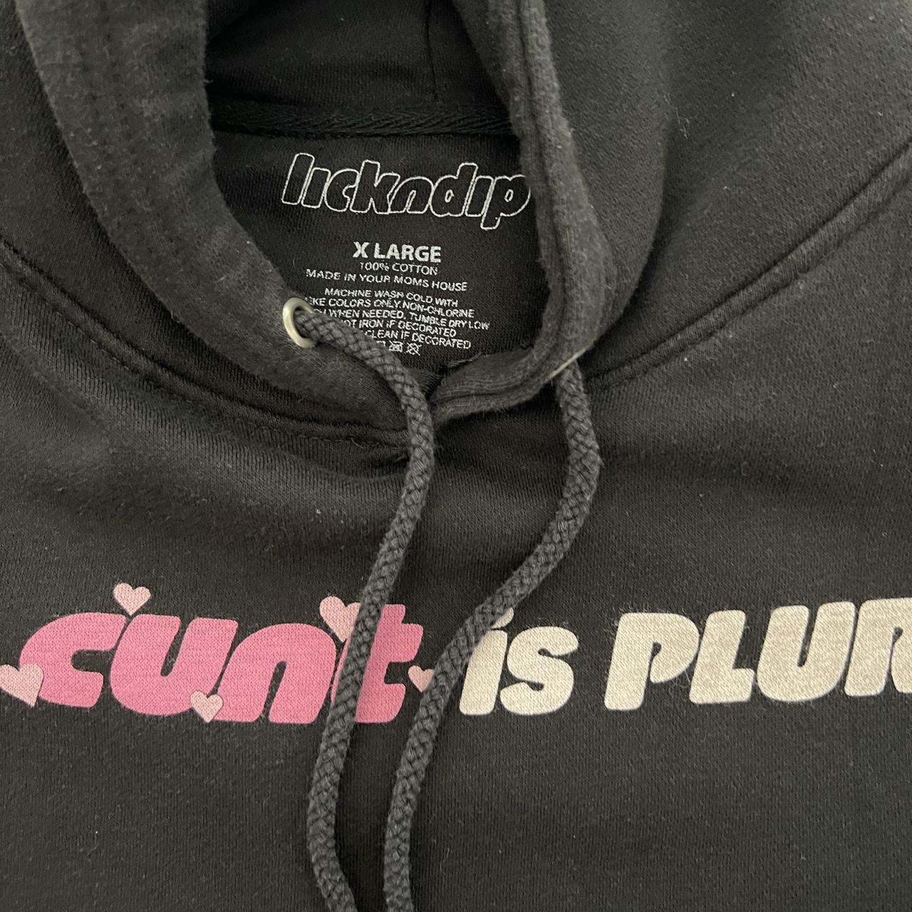 graphic cunt is plur hoodie lickndip rave! great... - Depop