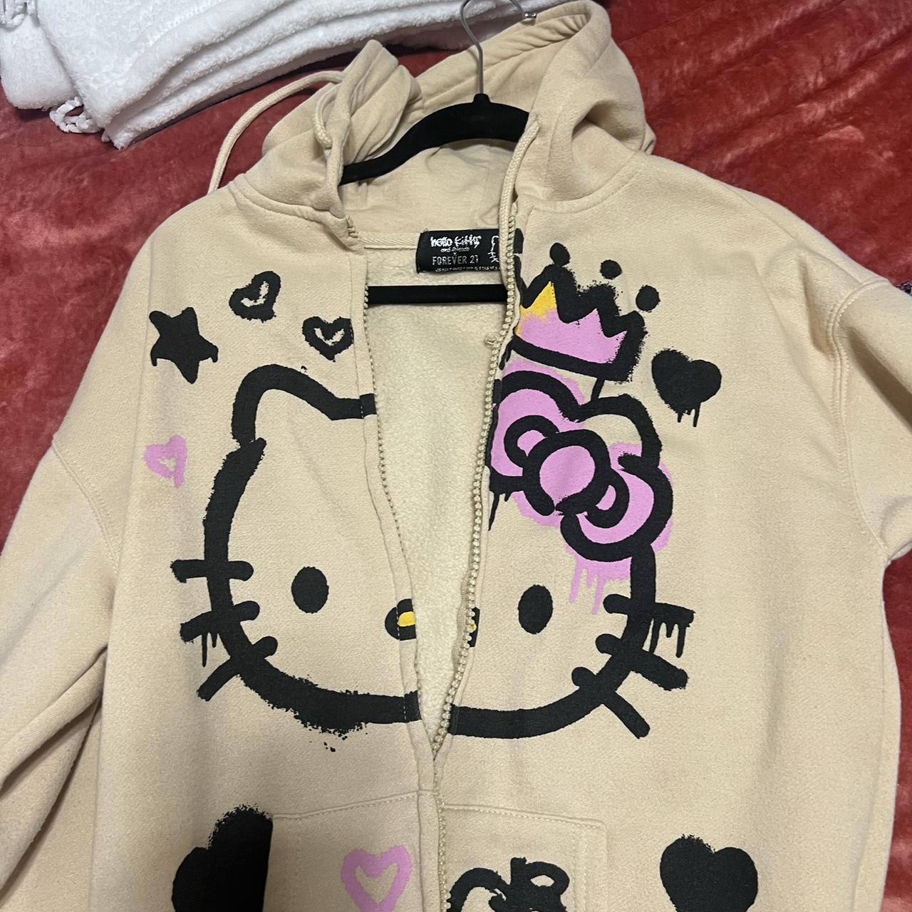 Hello kitty jacket Only worn 2 times Over size Small - Depop