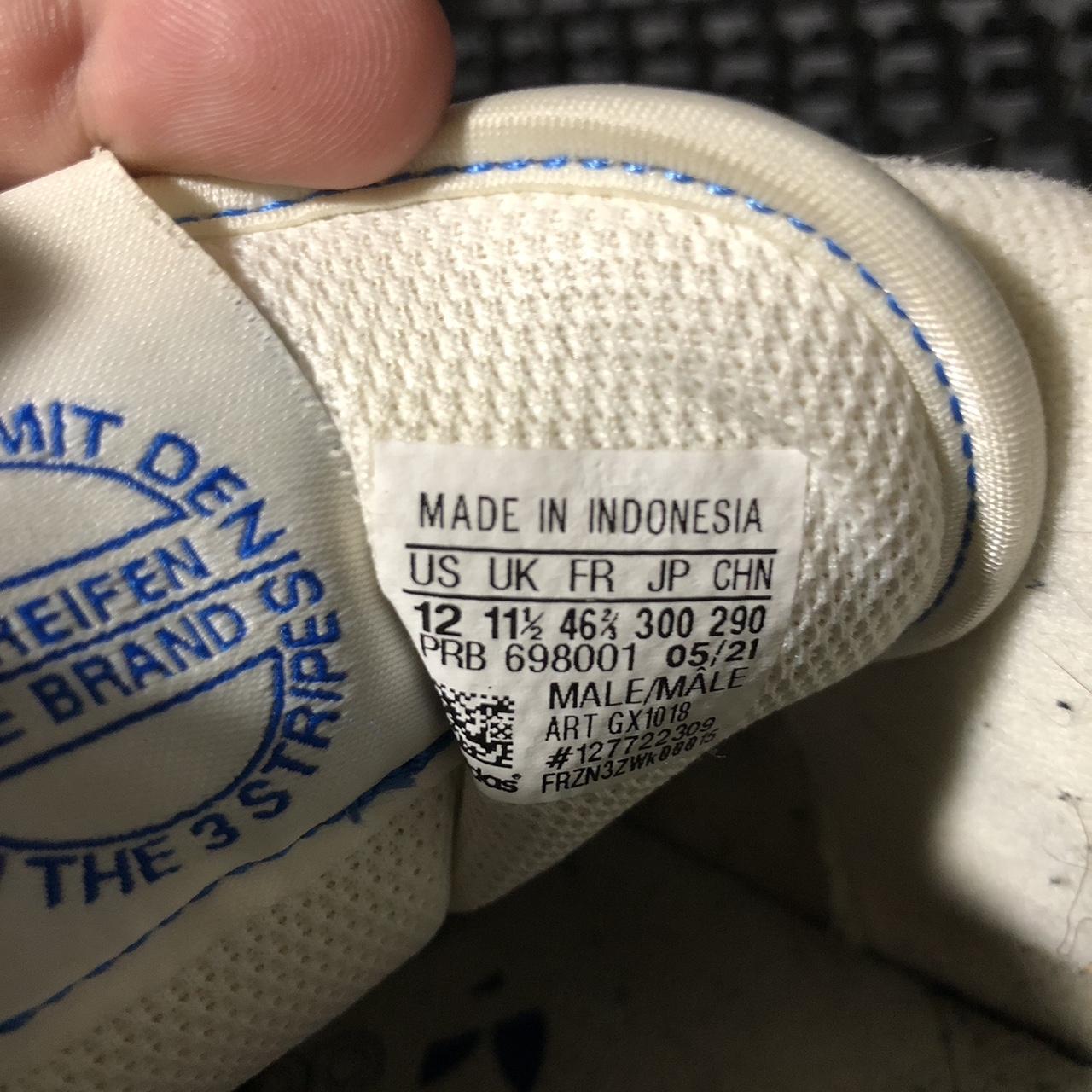 adidas forum low velcro blue bird patches and blue... - Depop