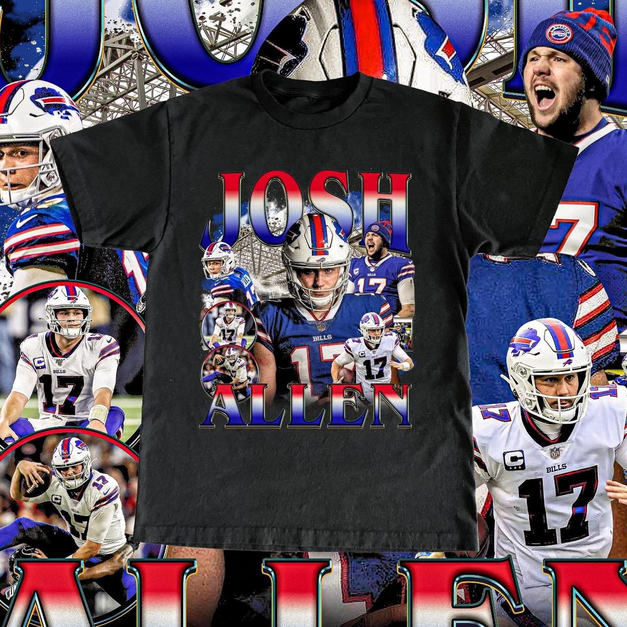 Vintage Josh Allen Shirt - Football Shirt Custom... - Depop