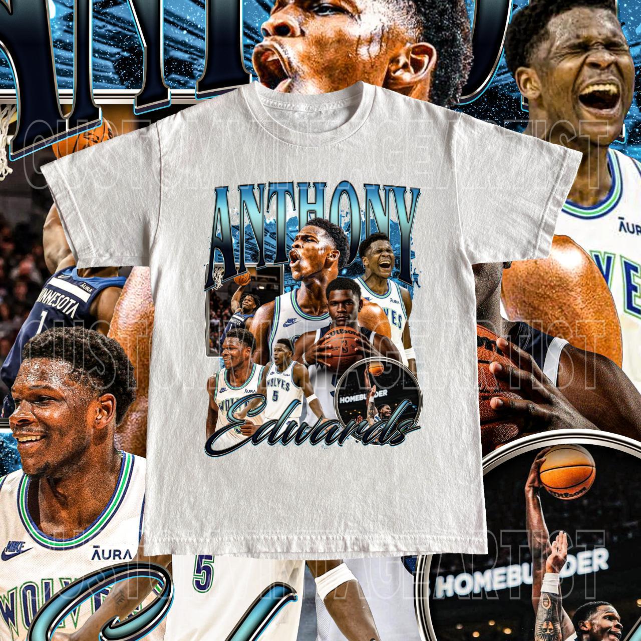 Vintage Anthony Edwards Tee - AE High Quality T... | Depop