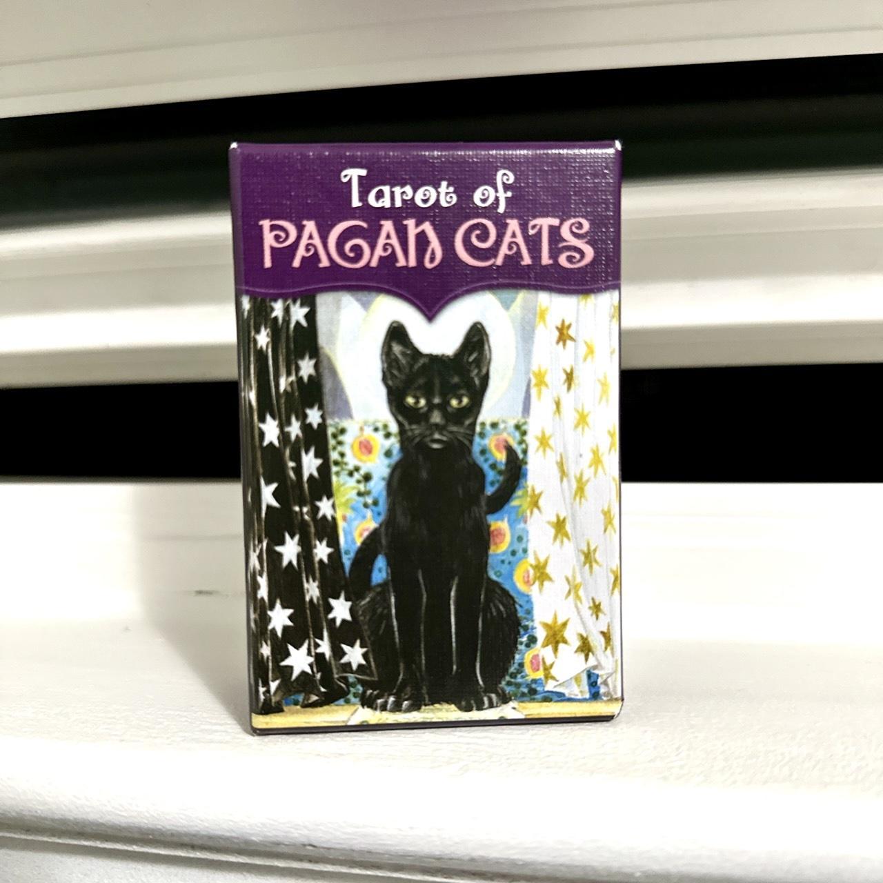 Tarot of Pagan Cats mini pocket tarot deck!! Small,... - Depop
