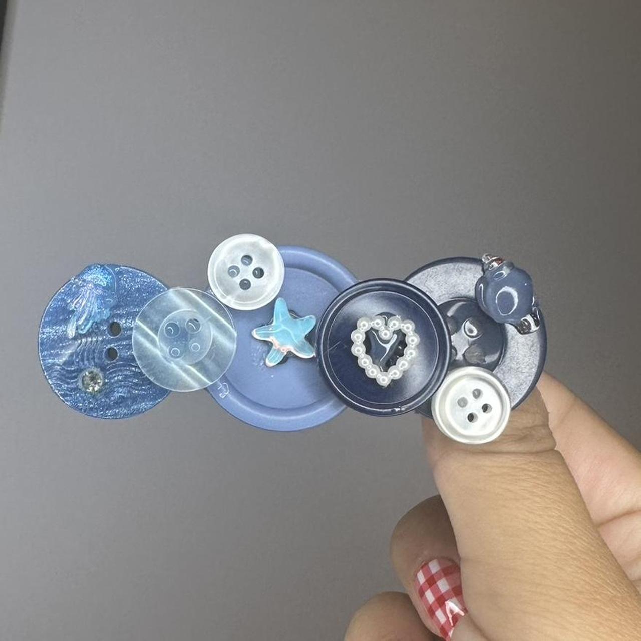 Handmade button ocean themed twee barette... | Depop