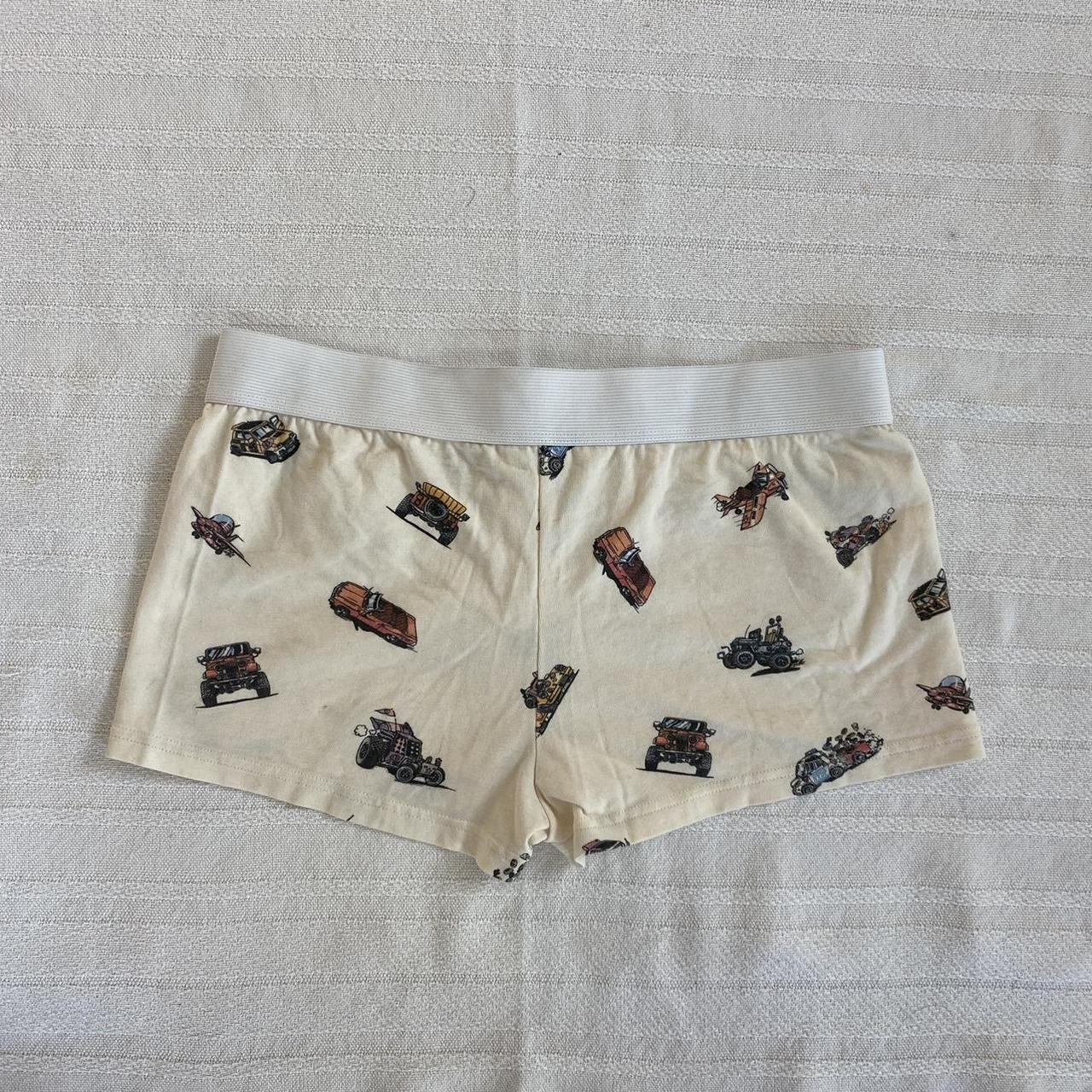 brandy melville cream colored boxers -in great... - Depop