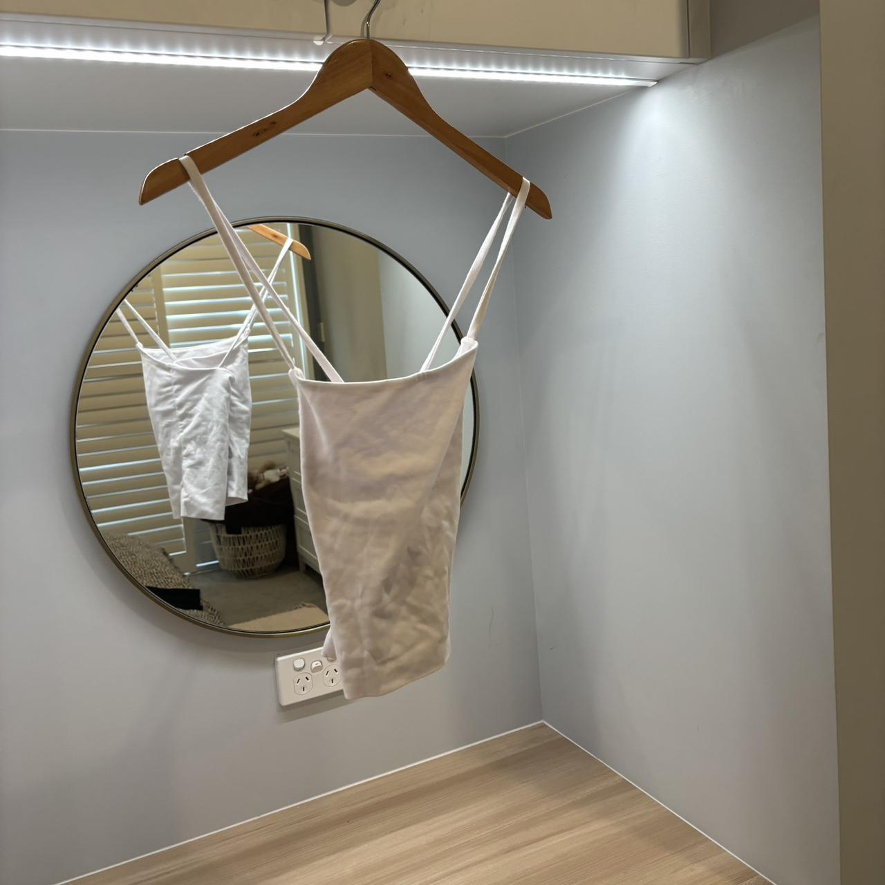 black and white cross back singlet kookai - Depop