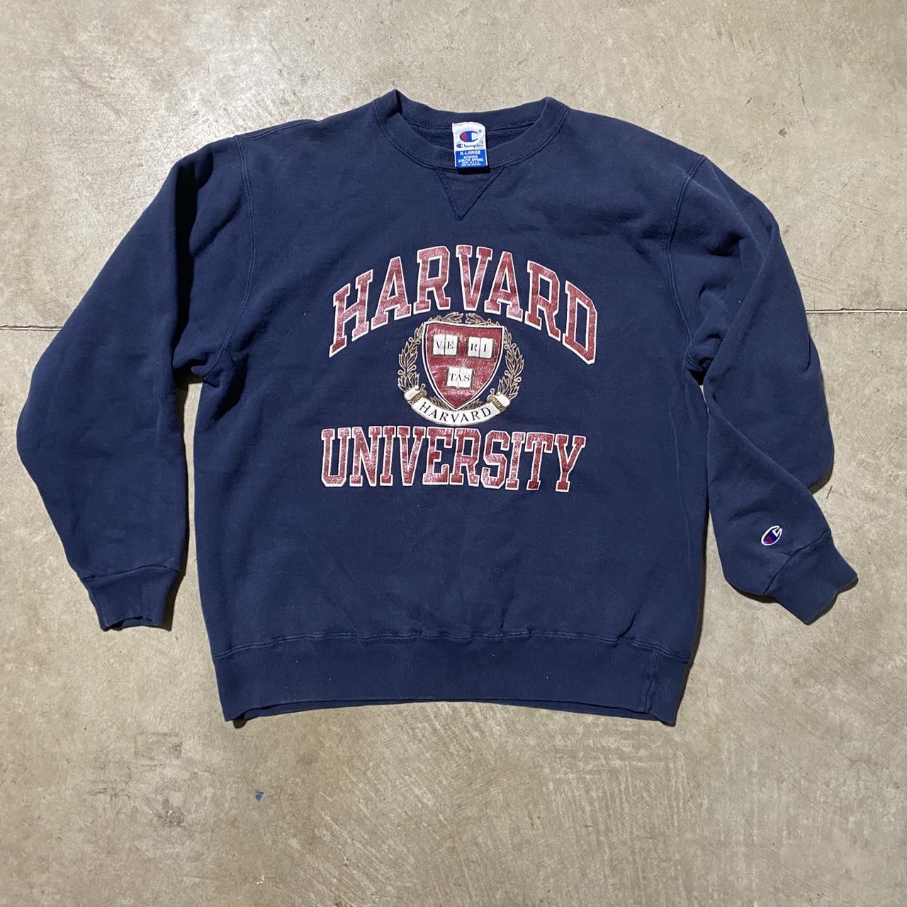 Vintage 90s Harvard champion crewneck XL P•23... - Depop