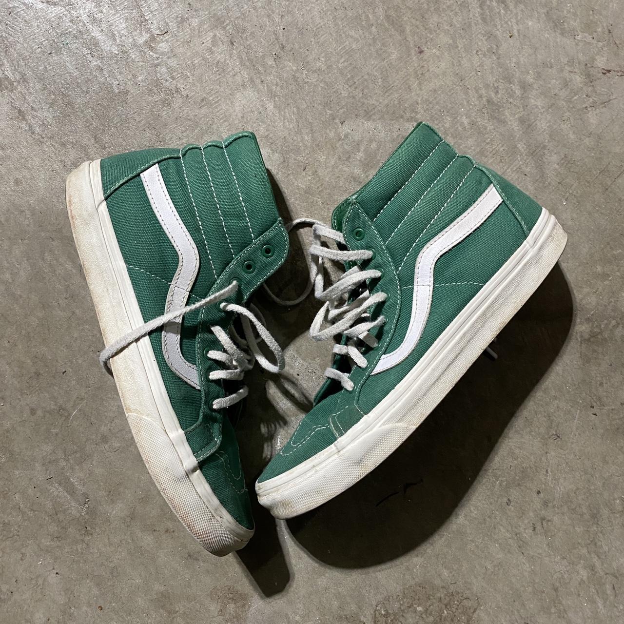 Vans Men's Green Trainers | Depop