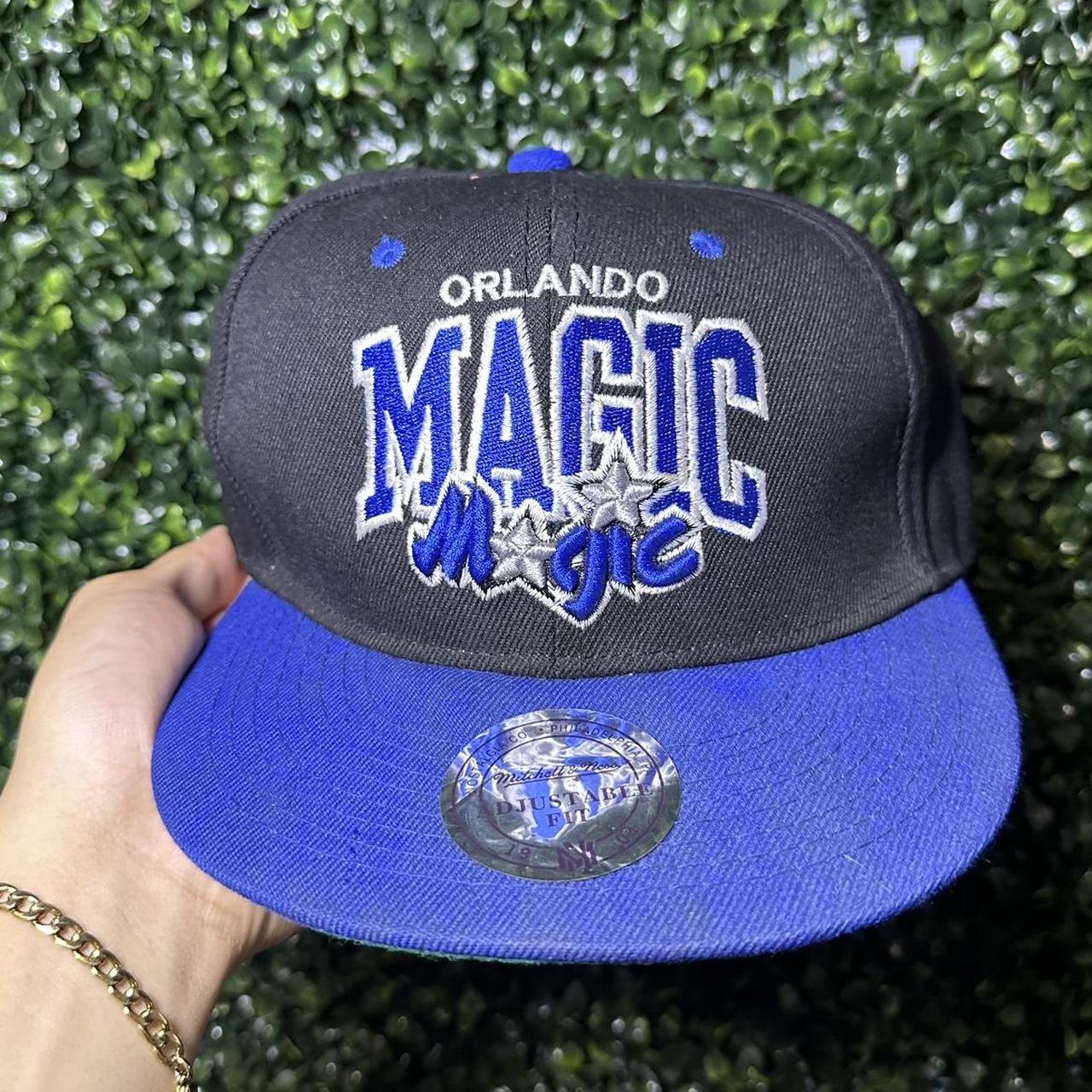 Vintage 90s Orlando Magic Mitchell & Ness Snapback... - Depop