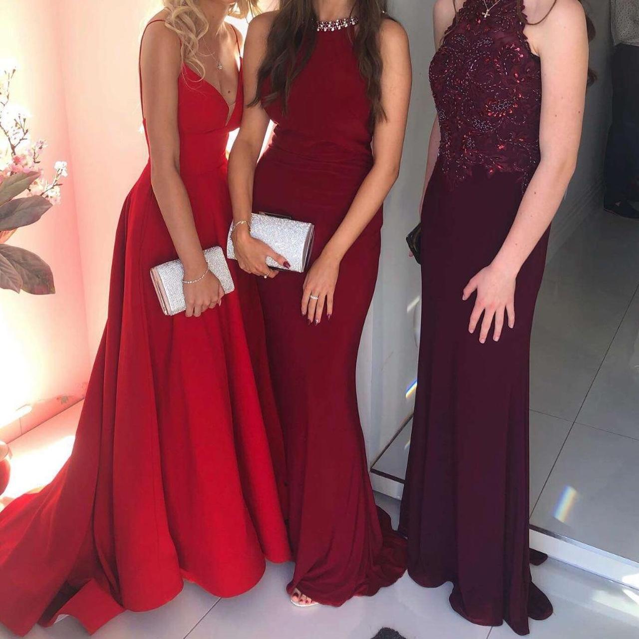 Gorgeous Red Tiffany Dress - Beautiful for... - Depop