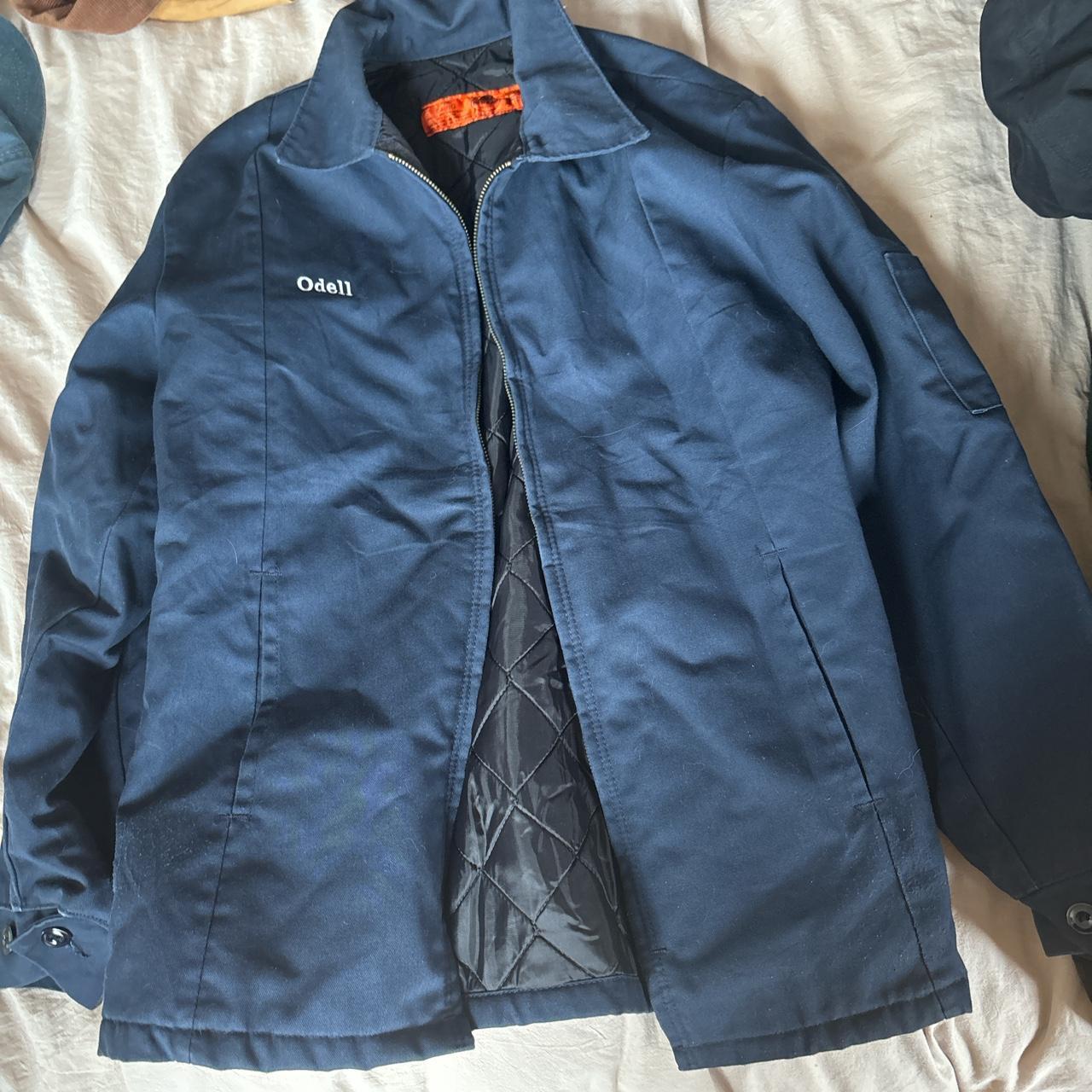 Vintage Men’s Red Kap navy blue zip work jacket size... - Depop