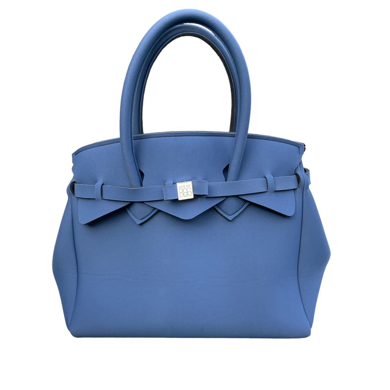 Save My Bag Milano Made in Italy Navy Neoprene purse... - Depop