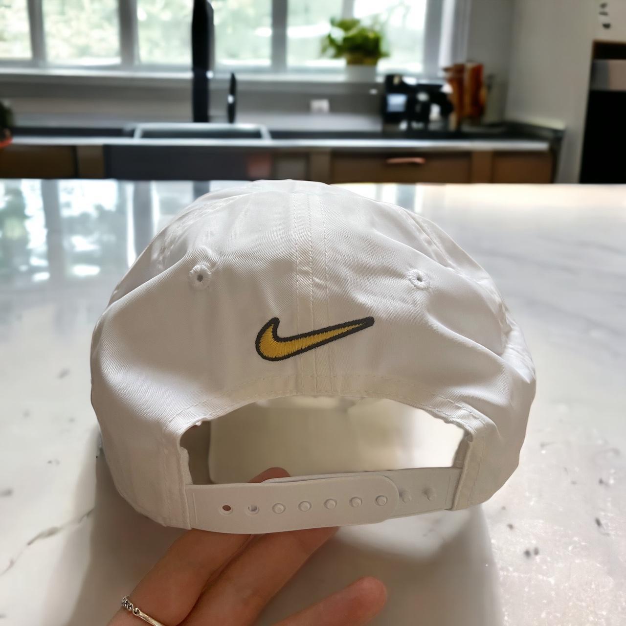 Nike Men's White and Yellow Hat | Depop