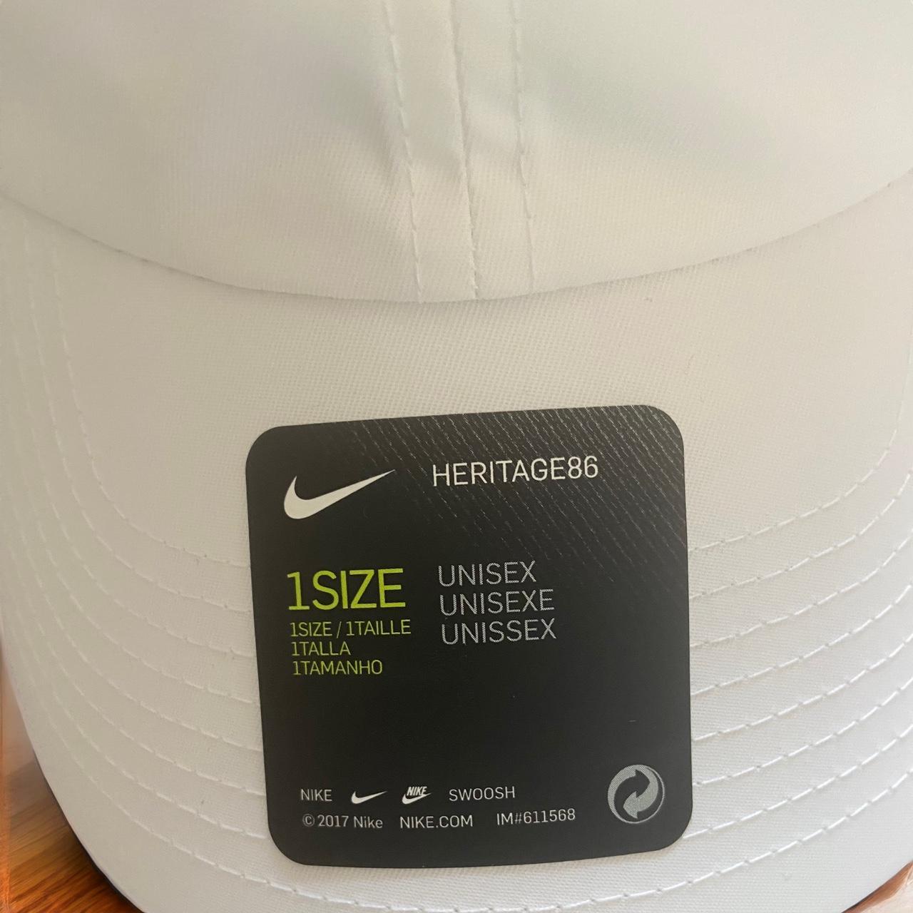 Nike Men's White and Yellow Hat | Depop