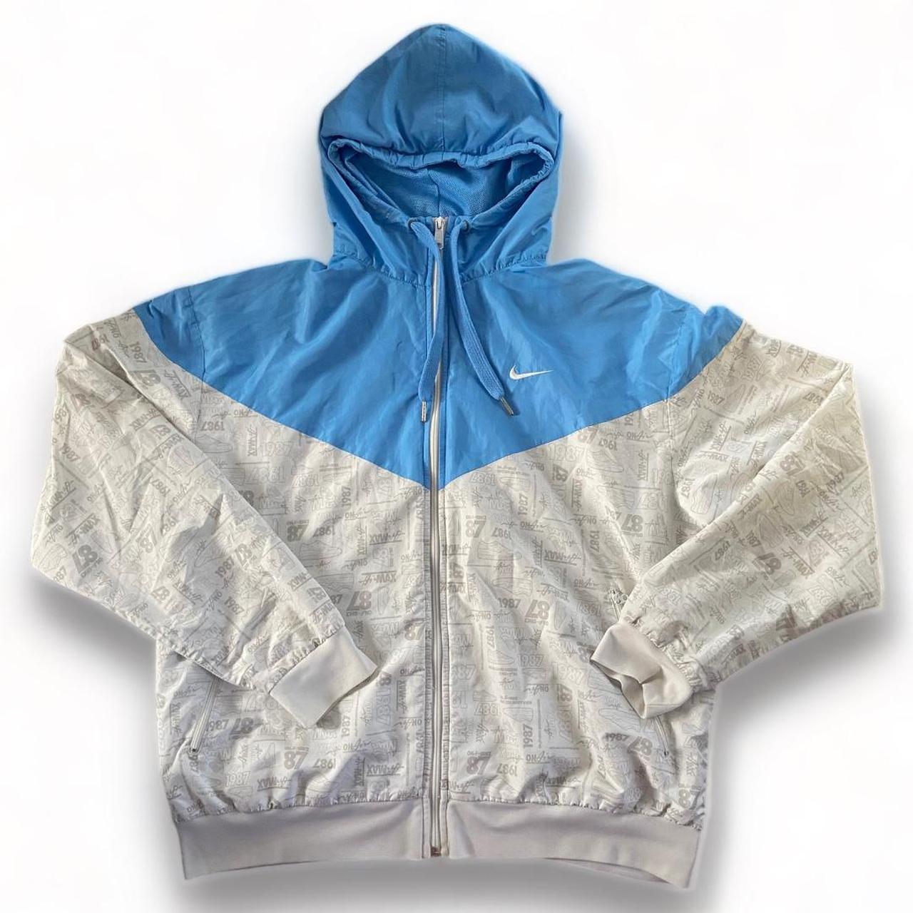 Vintage Nike airmax baby blue jacket Hardddd piece... - Depop